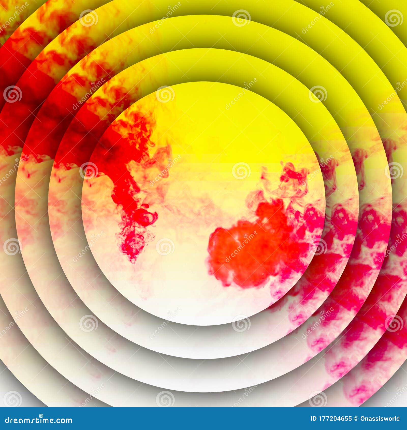 Multicoloured Phsycodelic Shapes and Shades Abstract Background Stock ...