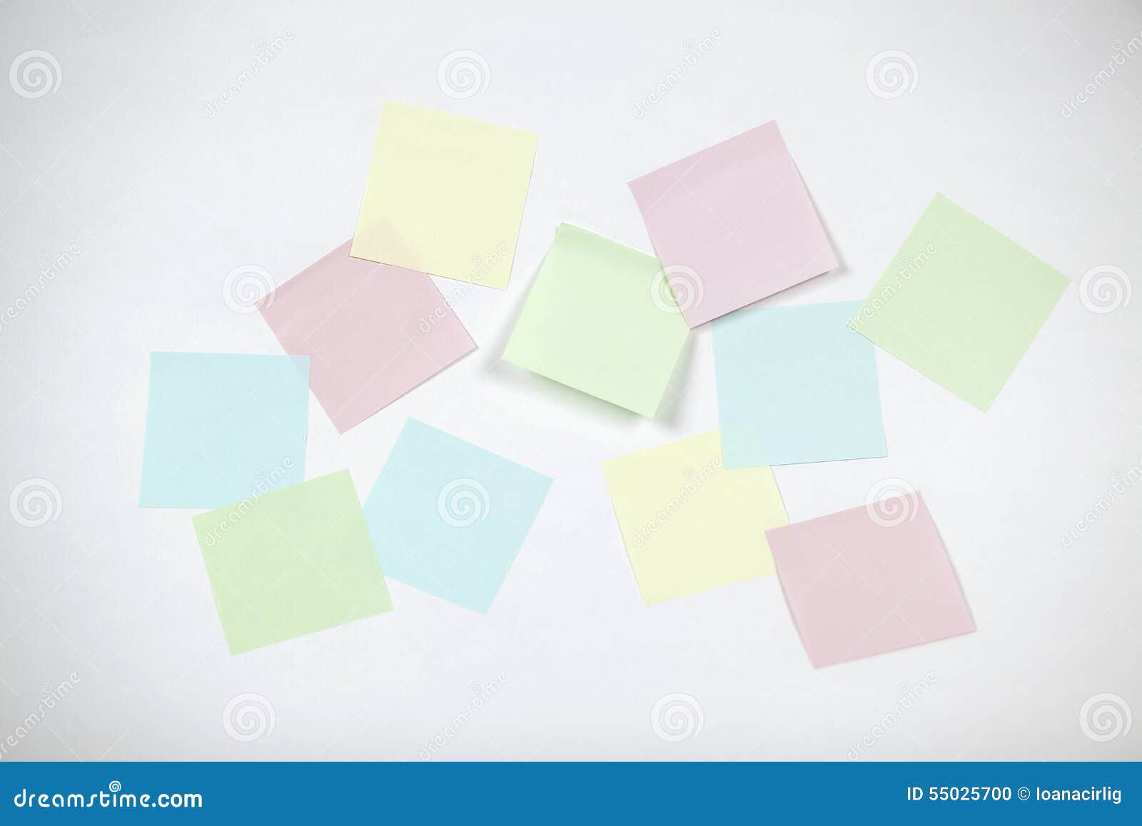 Multicoloured Post-it Notes Stock Photo - Image of notes, colours: 55025700
