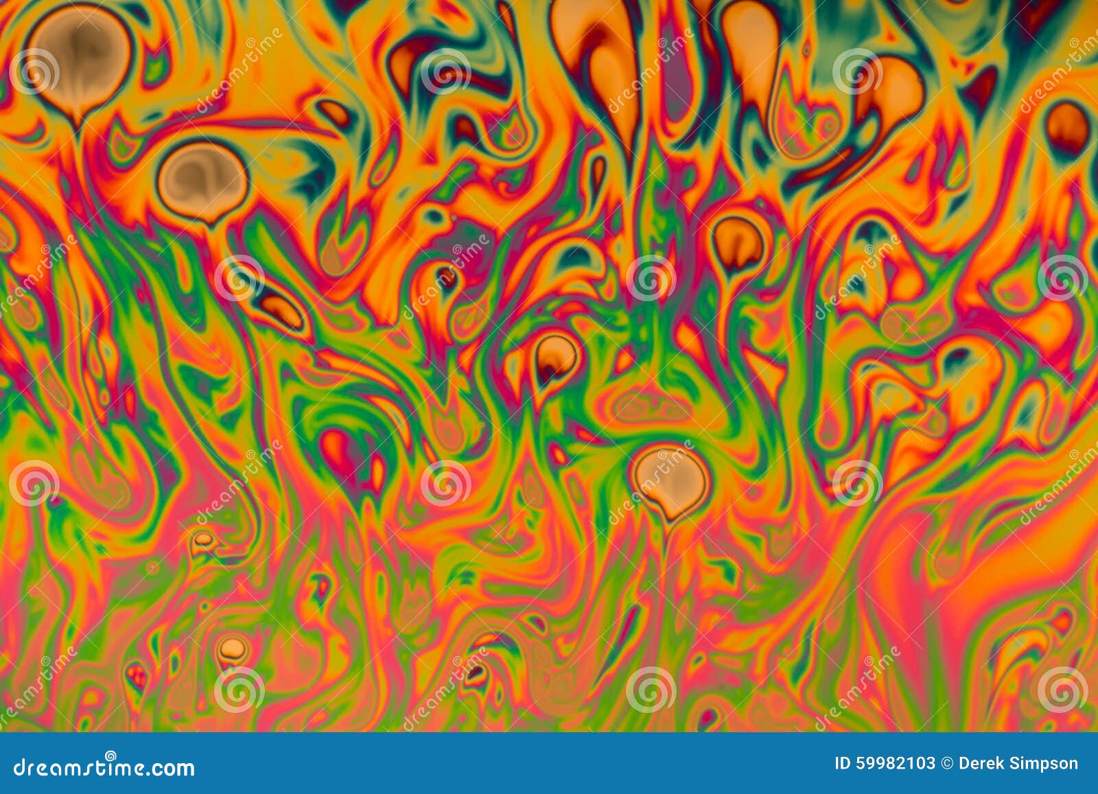 Multicoloured Psychedelic Soap Bubble Abstract Background Stock Image ...
