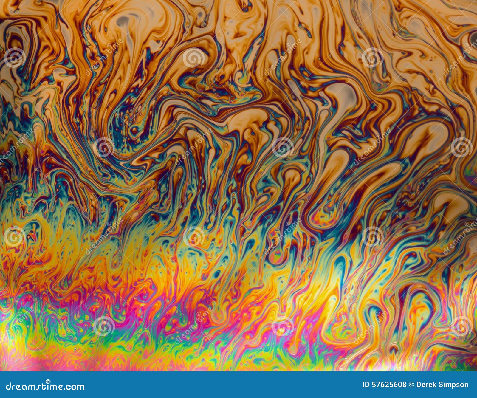 Multicoloured Psychedelic Soap Bubble Abstract Background Stock Photo ...