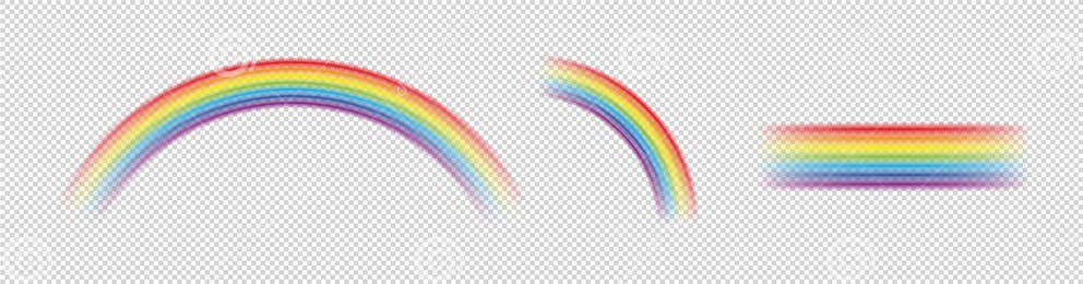 Multicoloured Rainbow Stripes Isolated Stock Vector - Illustration of ...