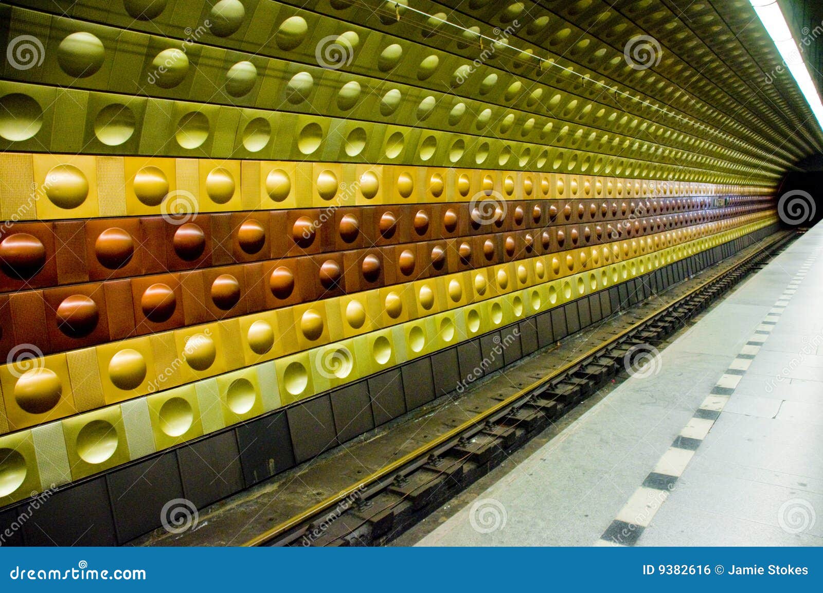Multicoloured Subway Tunnel Stock Photo - Image of underground ...