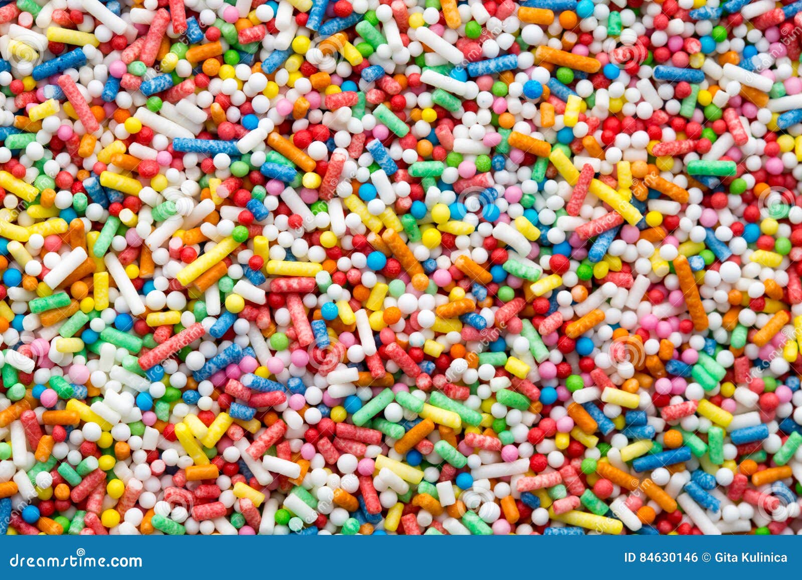 Multicoloured Sweet Sugar Balls. Small Ball Pattern Stock Photo - Image ...