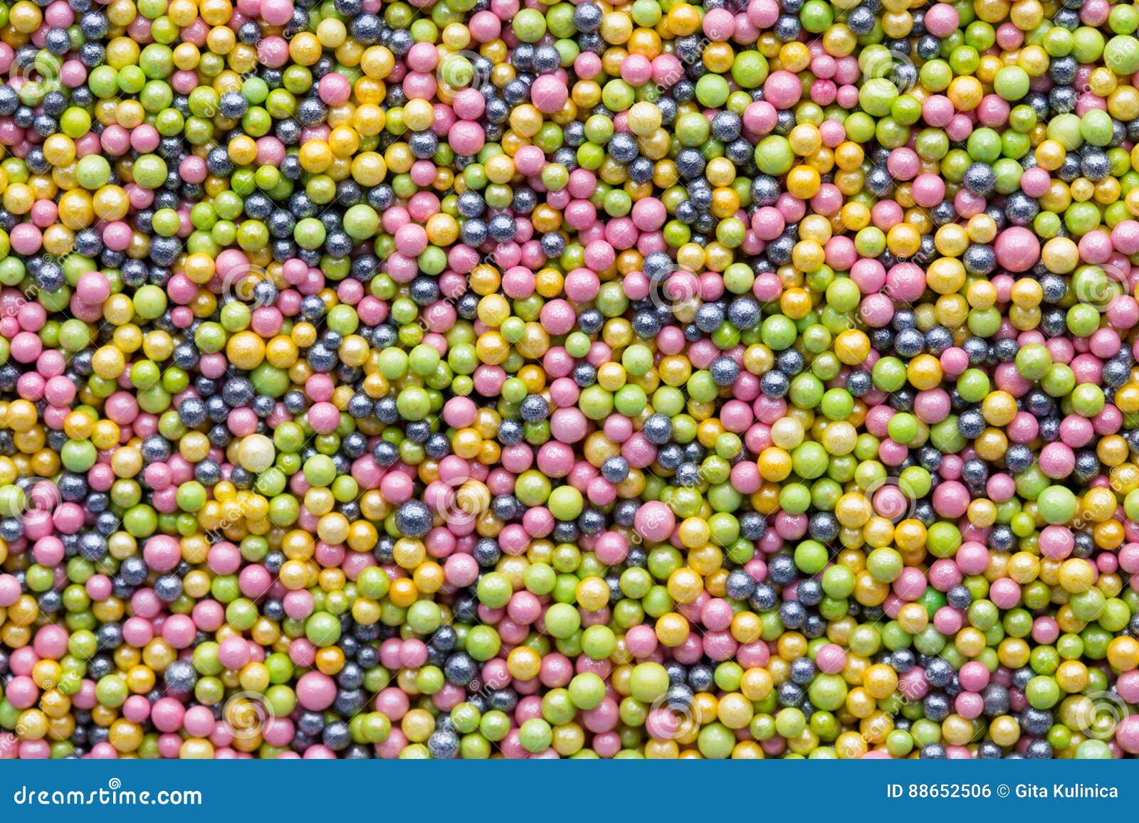 Multicoloured Sweet Sugar Balls. Small Ball Pattern. Stock Photo ...