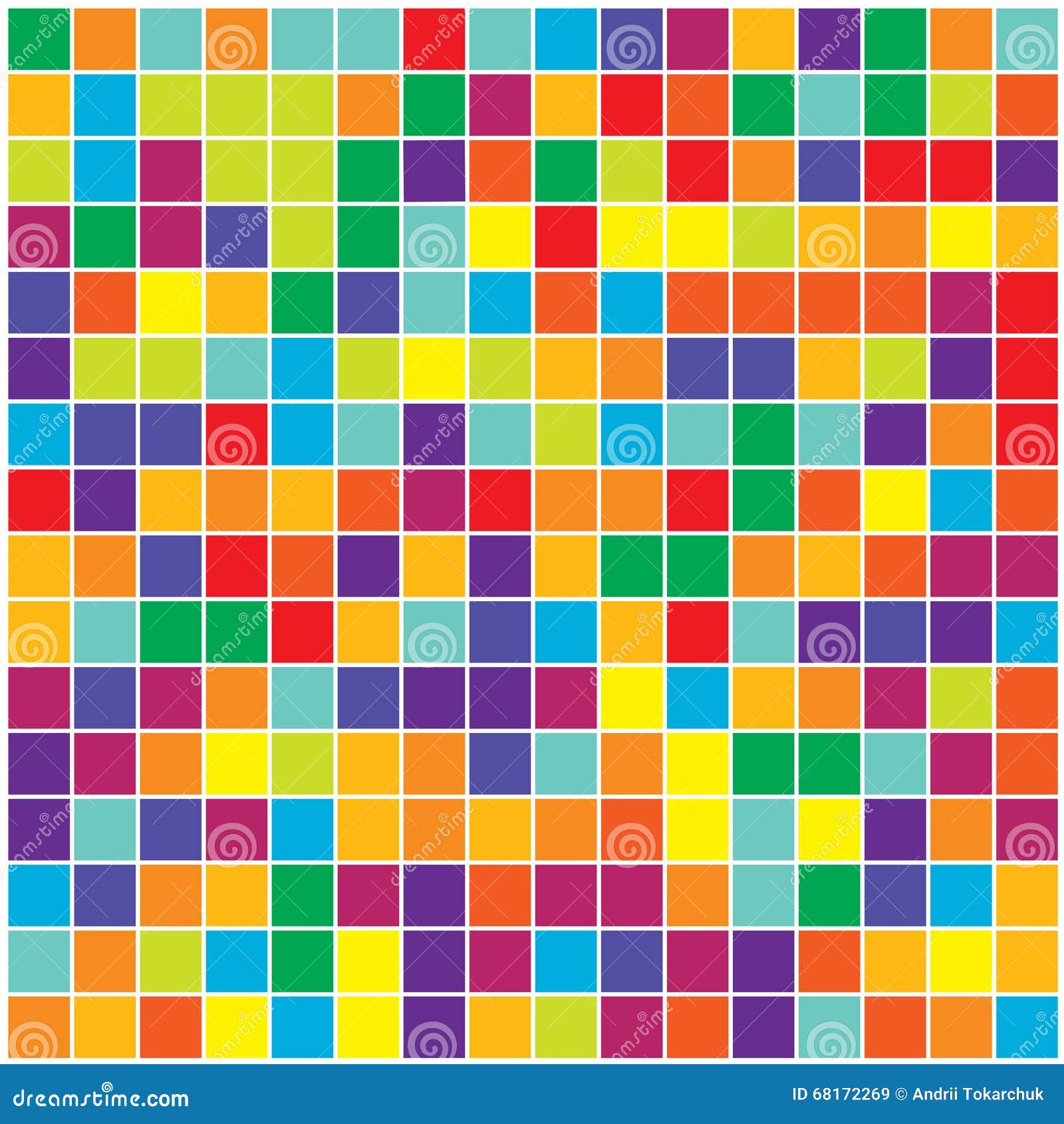 Multicoloured Tiles. Mosaic. Eps 10. Stock Vector - Illustration of ...