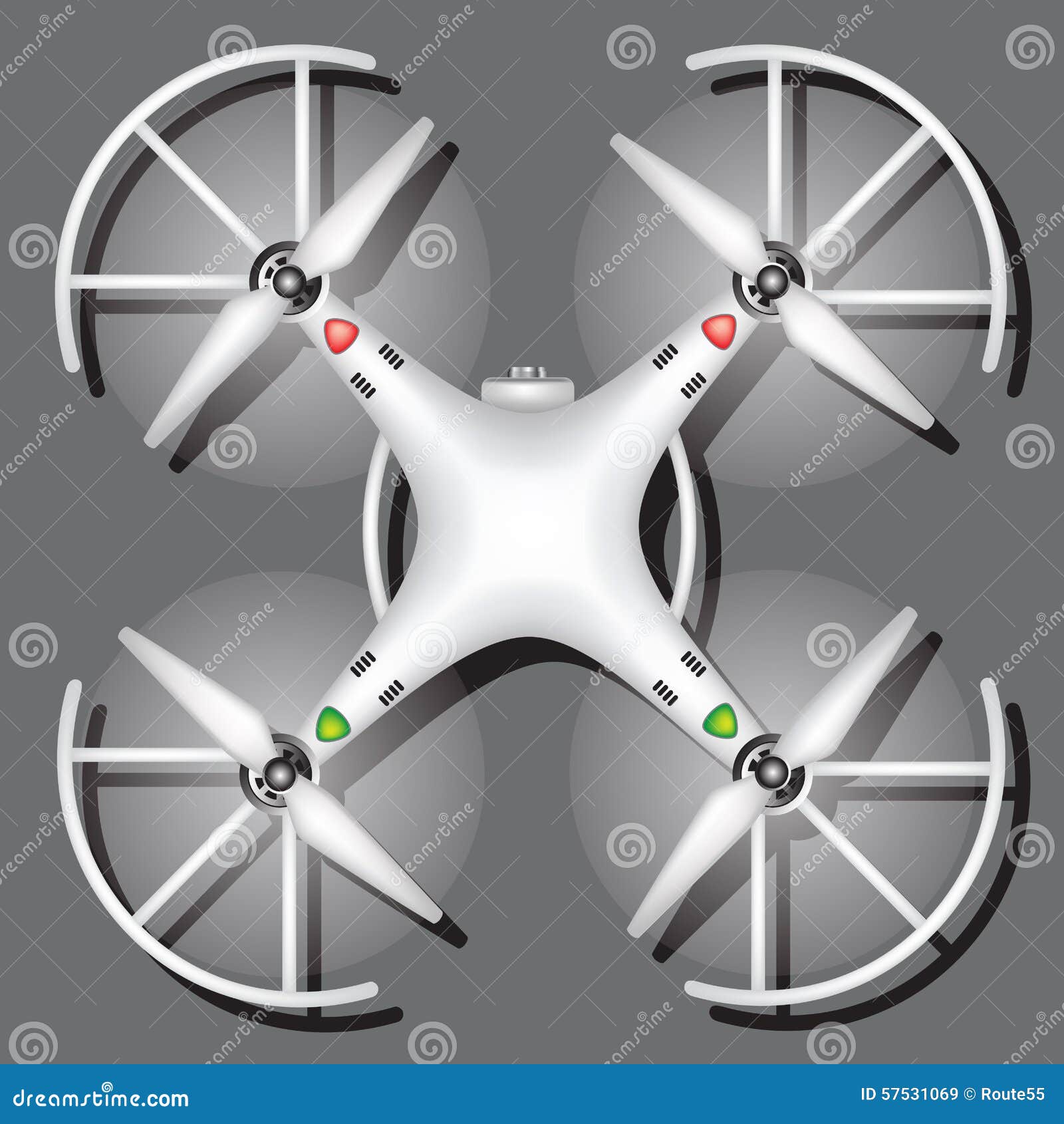Multicopter with camera stock vector. Illustration of object - 57531069