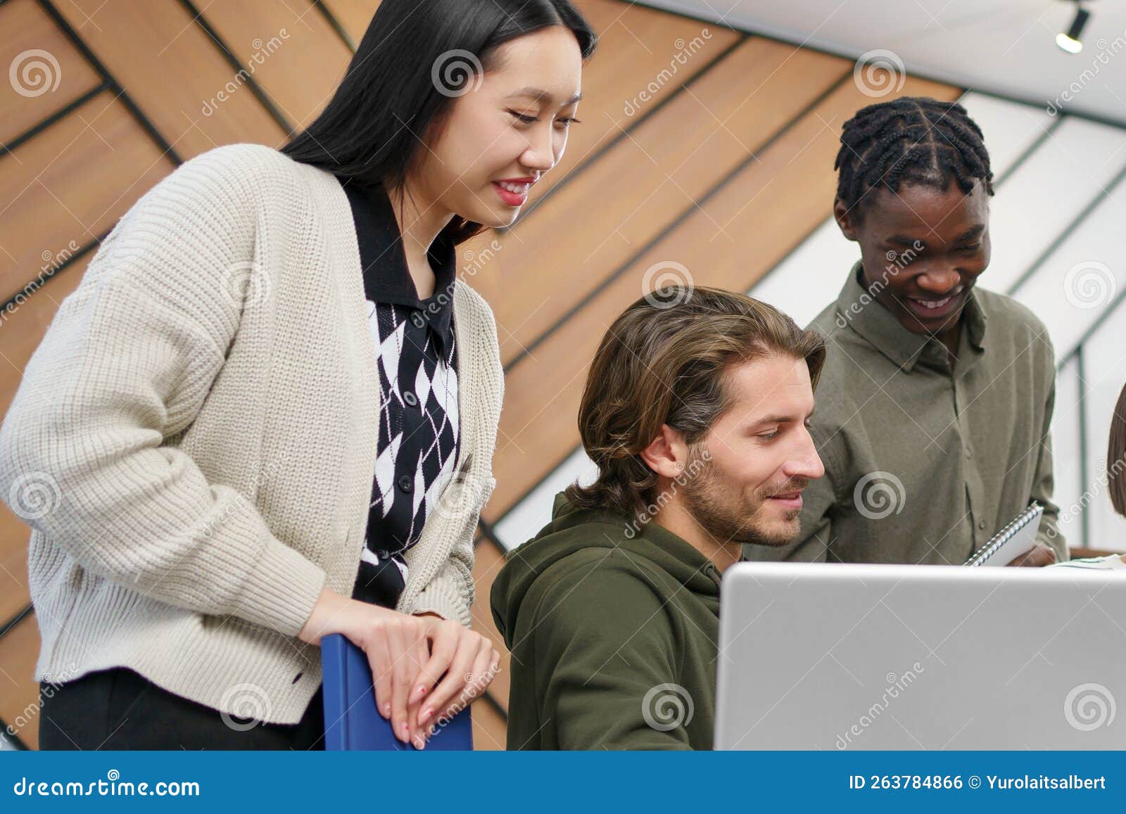 Multicultural Business Team Discussing Current Tasks for a New Project ...