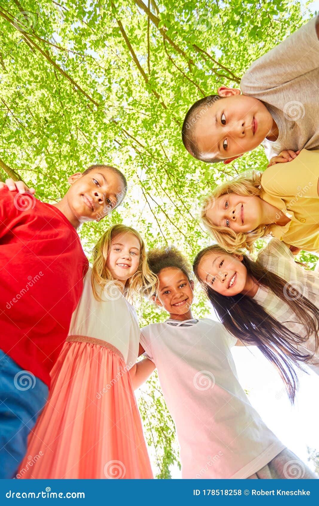Multicultural Children As Friends for Integration Stock Photo - Image ...