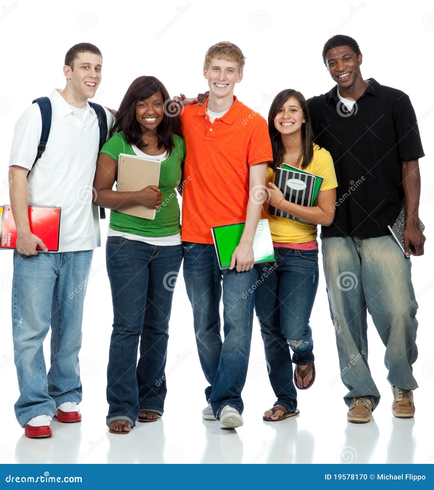 Multicultural College Students Stock Photo - Image of people, college ...