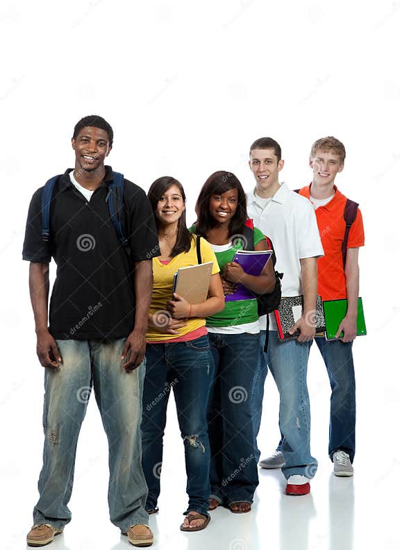 Multicultural College Students Stock Image - Image of enjoyment ...