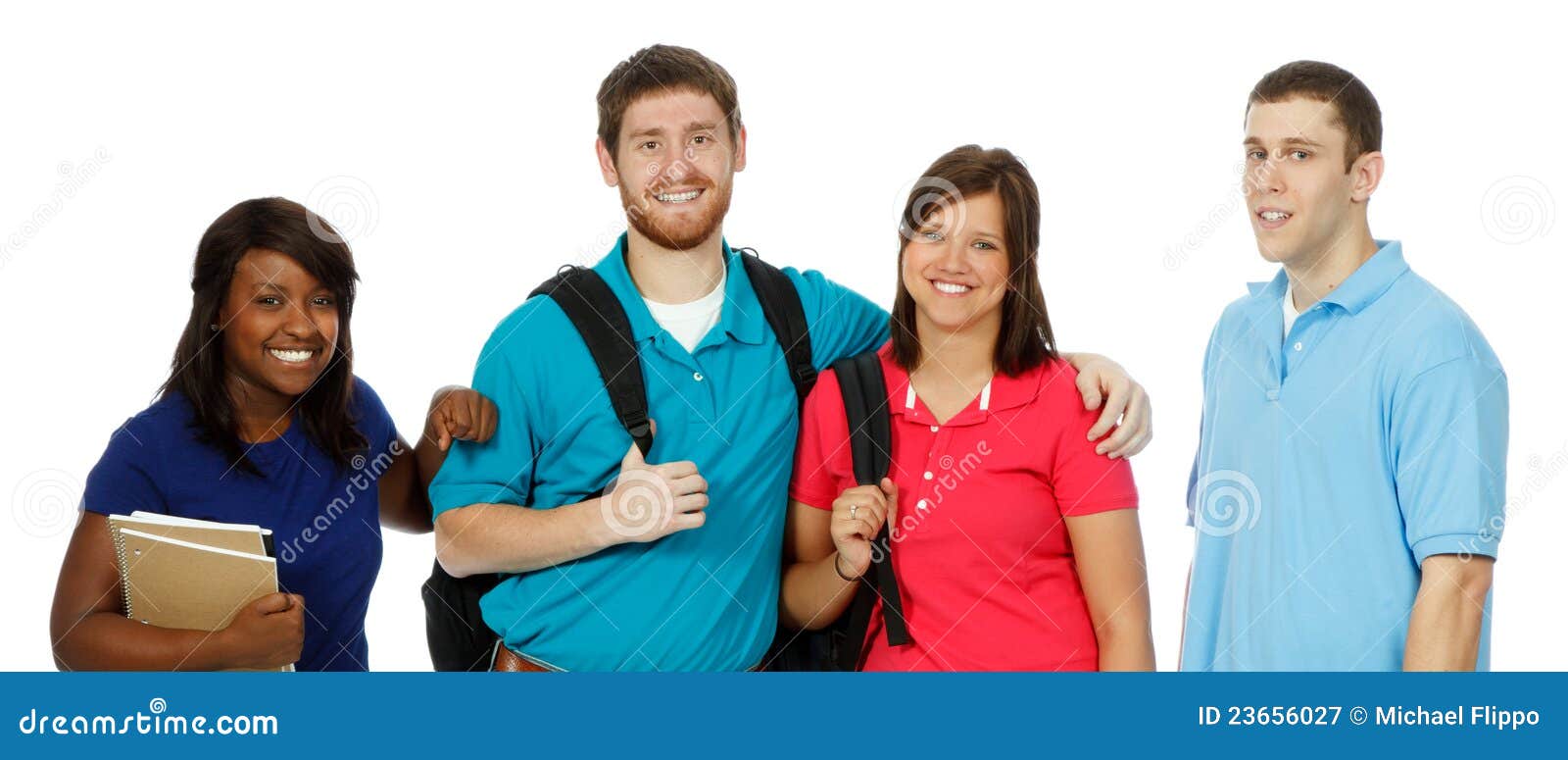 Multicultural College Students Stock Image - Image of happy, study ...