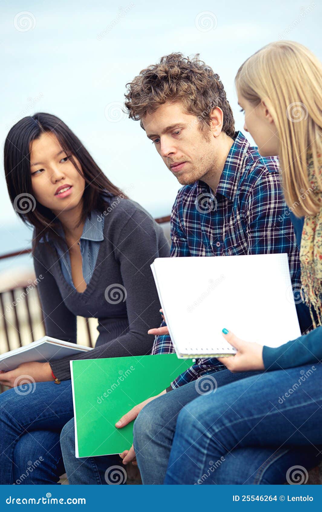 Multicultural College Students Stock Photo - Image of discussion ...