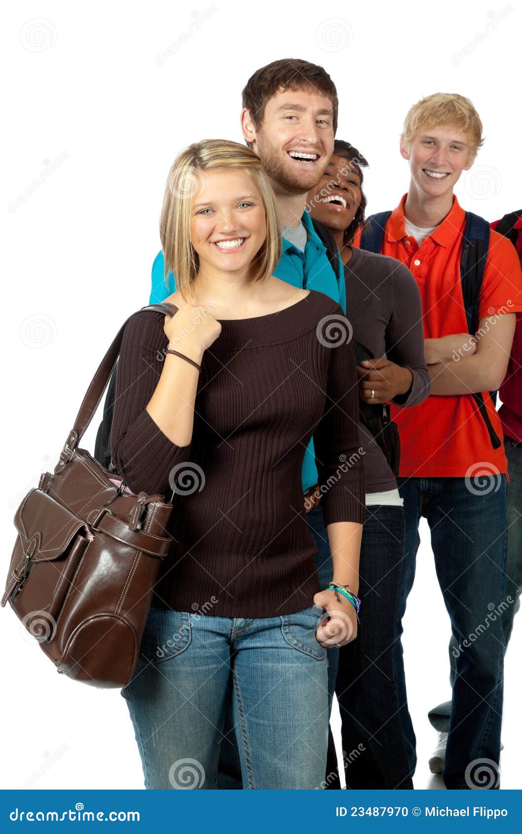 Multicultural College Students/friends Stock Photo - Image of ...