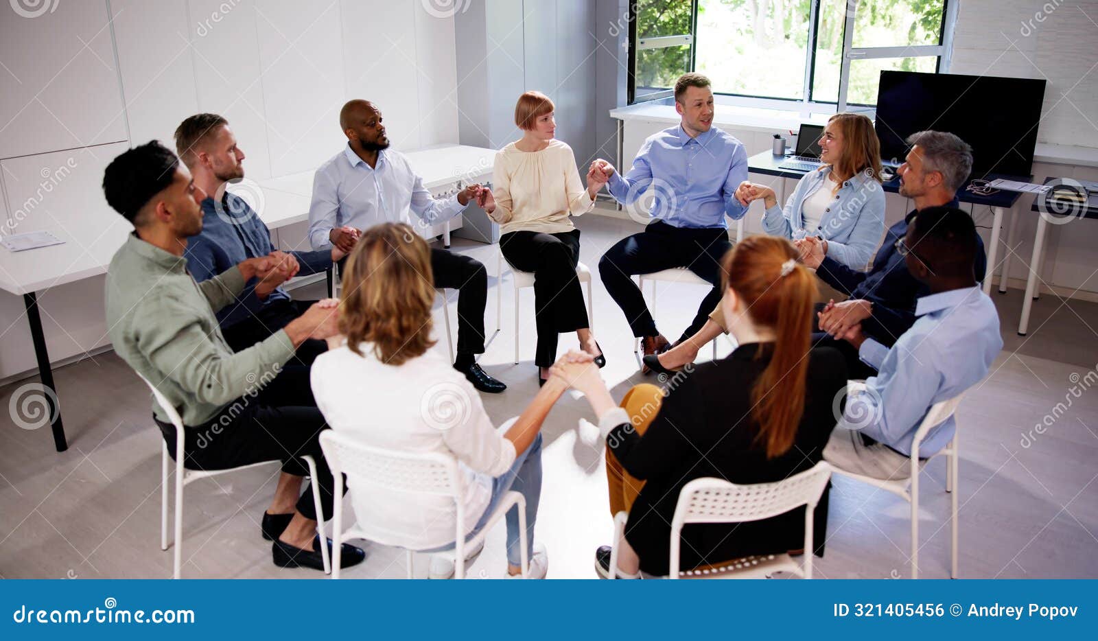 Multicultural Group Young Counseling Therapy Stock Photo - Image of ...