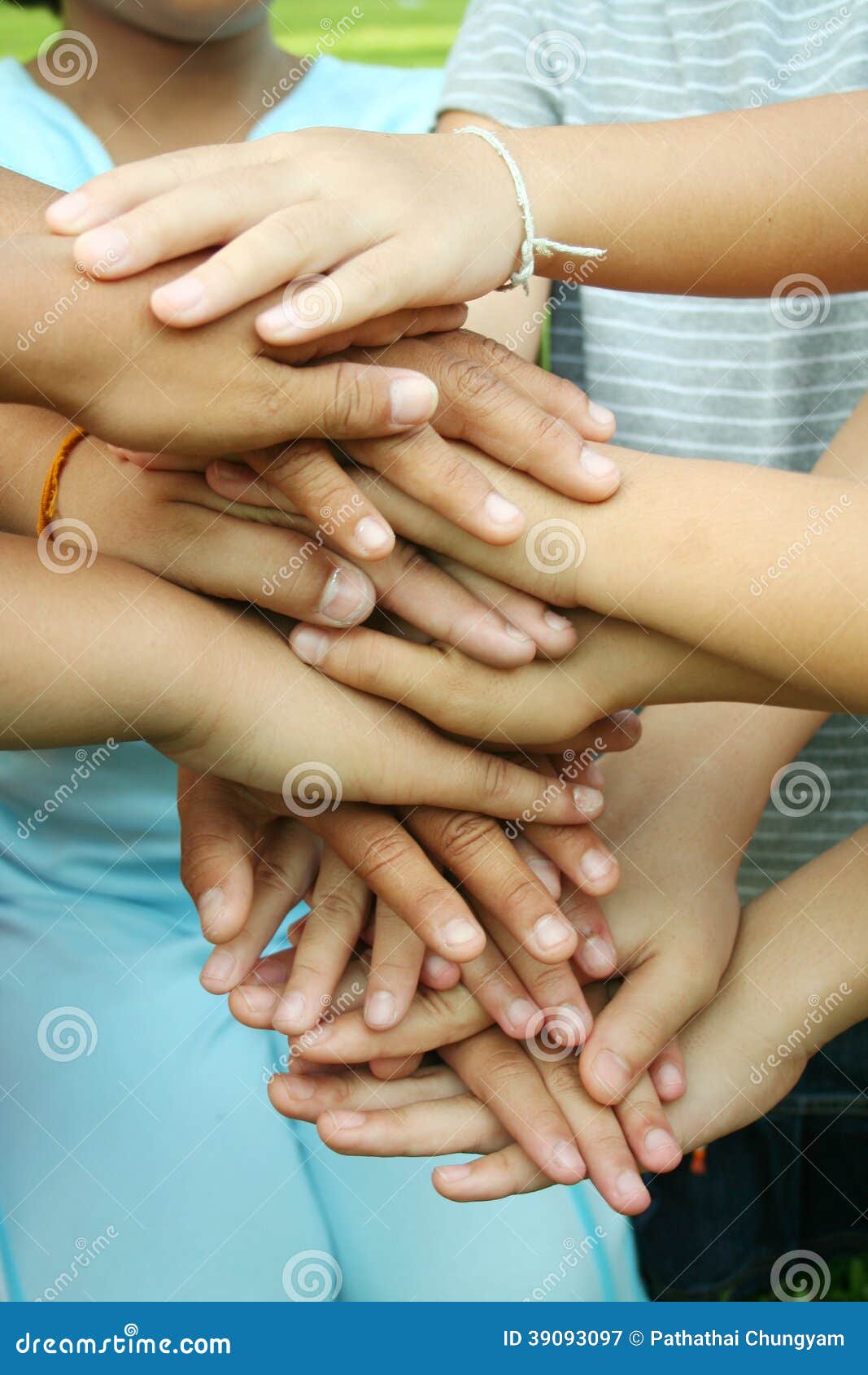 Multicultural hands stock image. Image of cool, green - 39093097