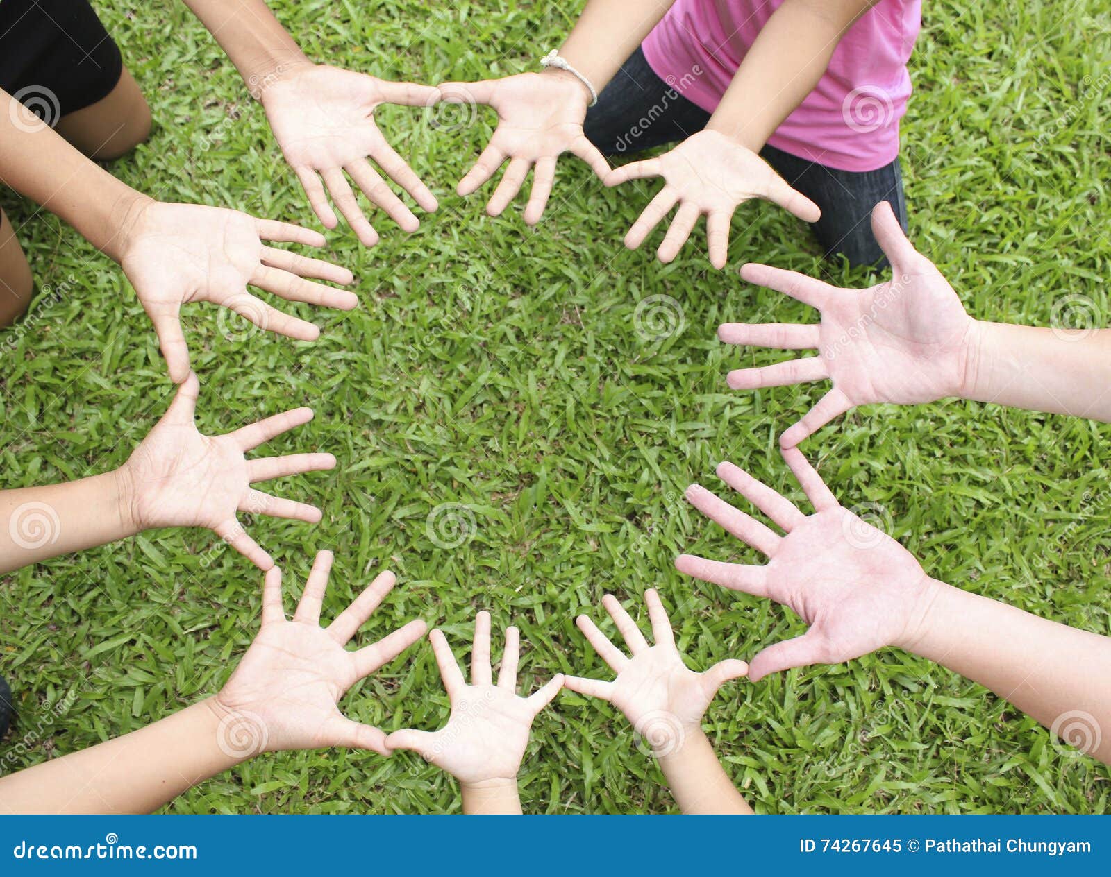 Multicultural hands stock image. Image of little, hand - 74267645