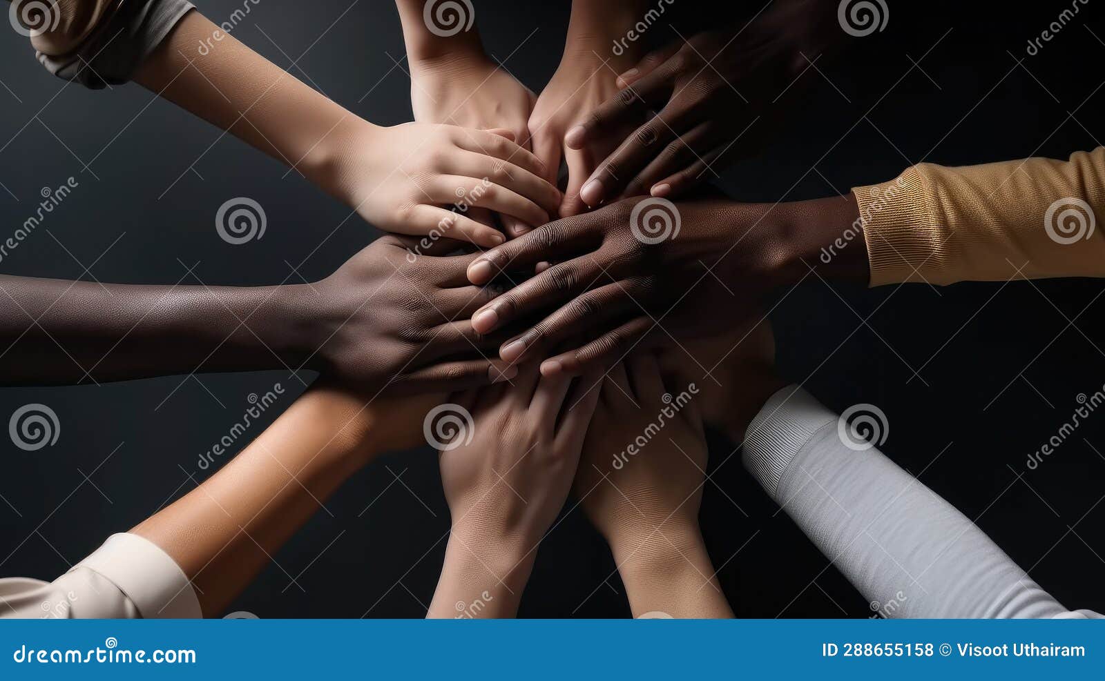 Multicultural Joining of Hands, Support Group Meeting, Togetherness ...