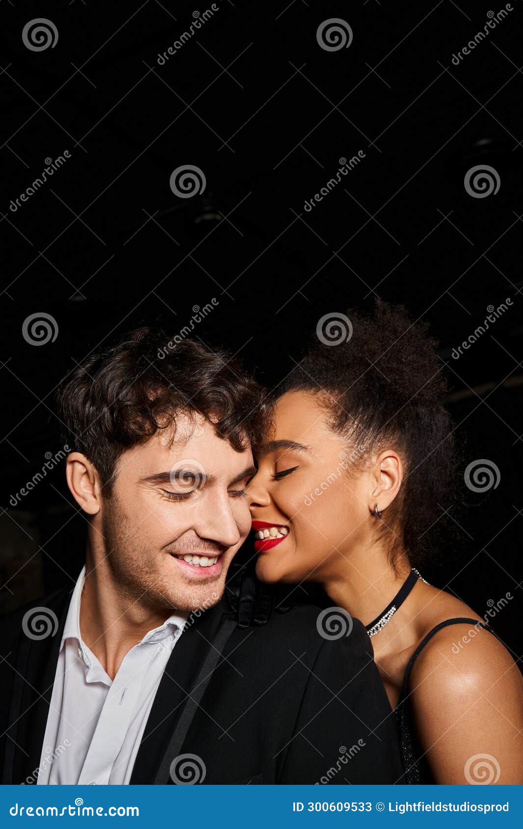 Multicultural Joyous Couple in Evening Attire Stock Image - Image of ... Multicultural Joyous Couple in Evening Attire Stock Image - Image of ...