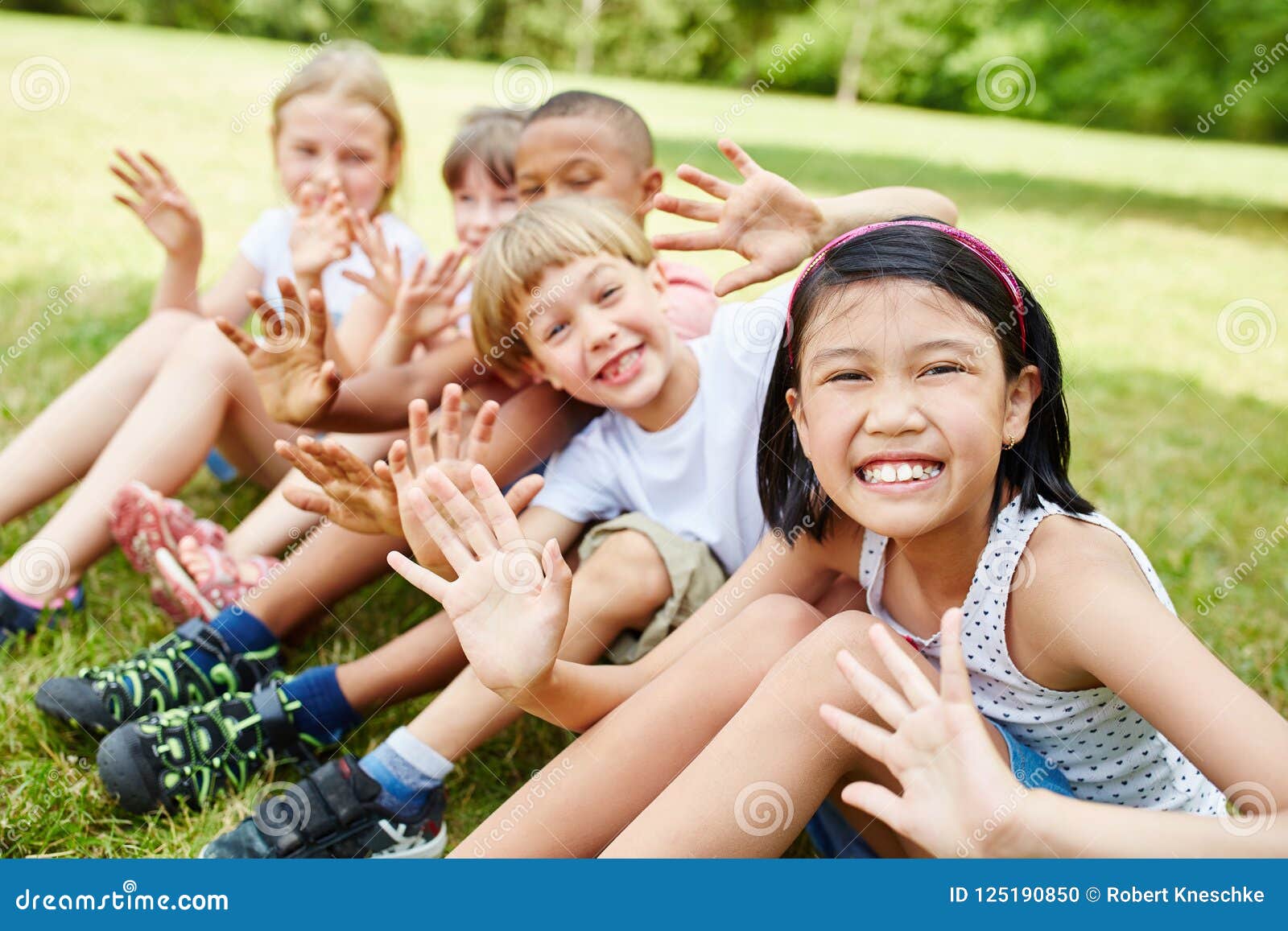 Multicultural Kids Having Fun Stock Photo - Image of girl, friends ...