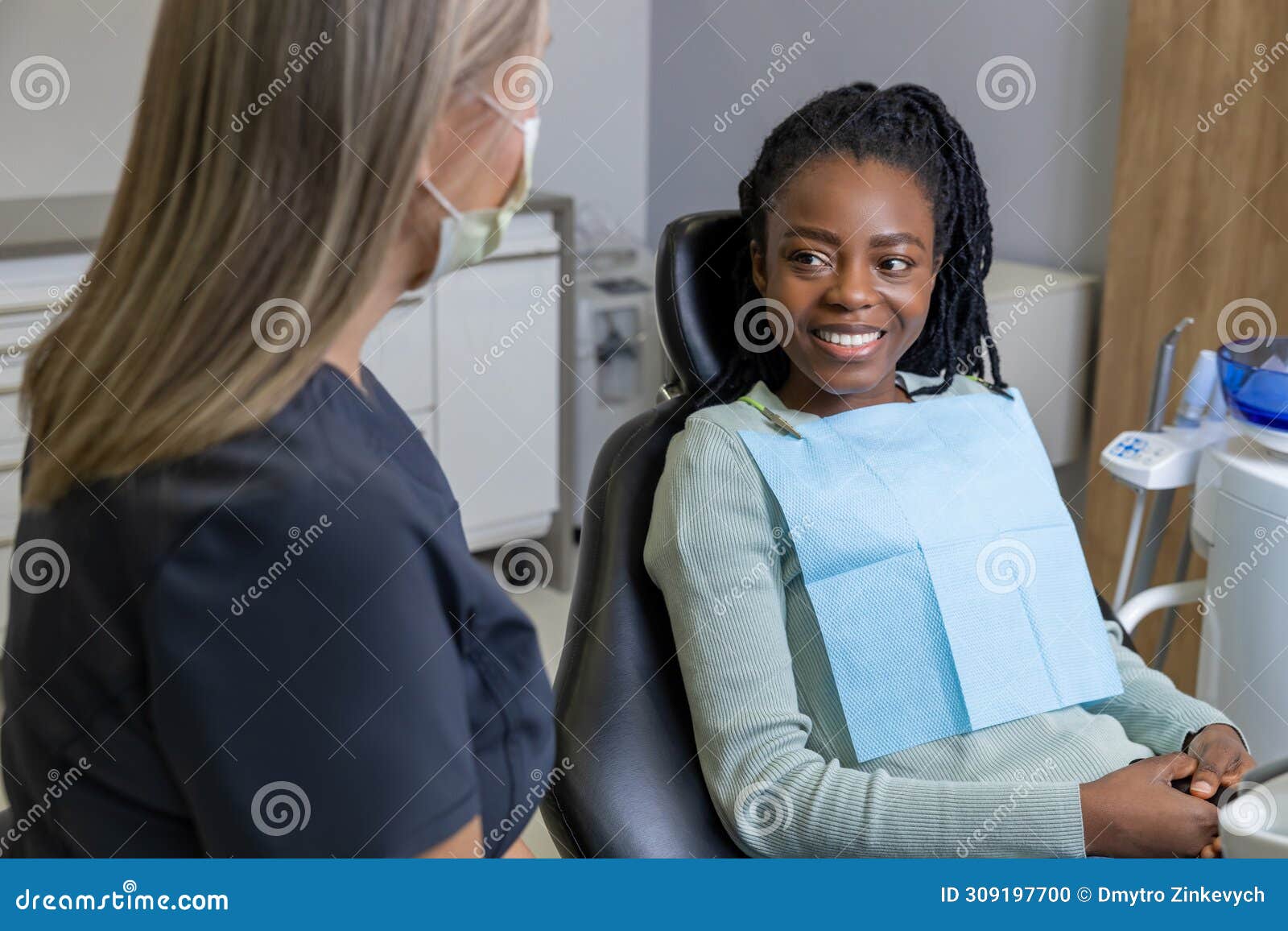 Multicultural Lady in Dental Clinic Doing Teeth Checkup Stock Photo ...