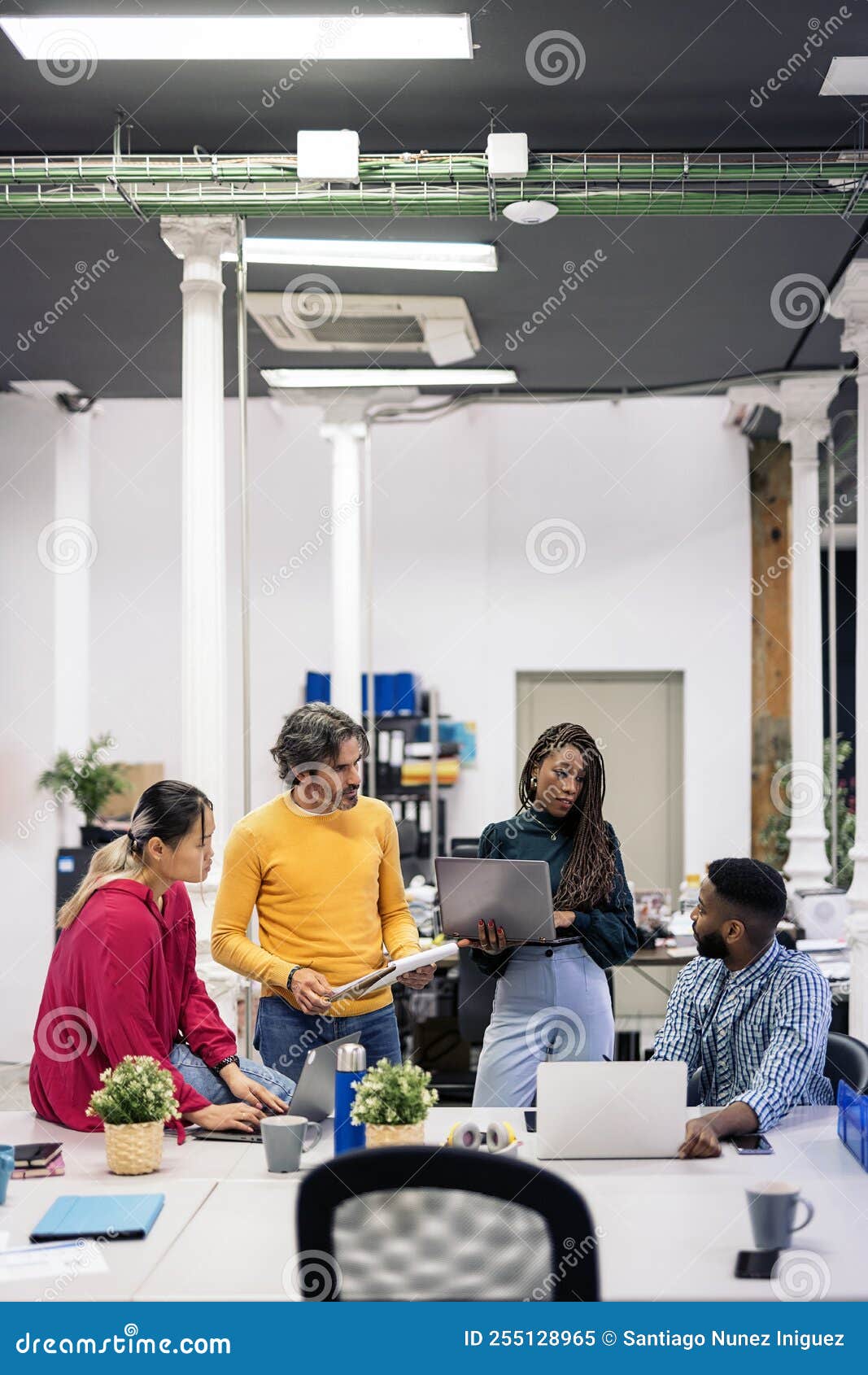 Multicultural Office Workers in the Office Stock Image - Image of ...