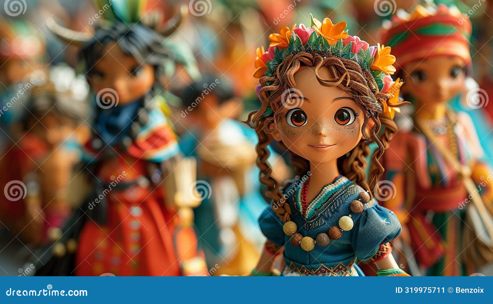 A Multicultural Pride Parade with Floats Representing Different ...