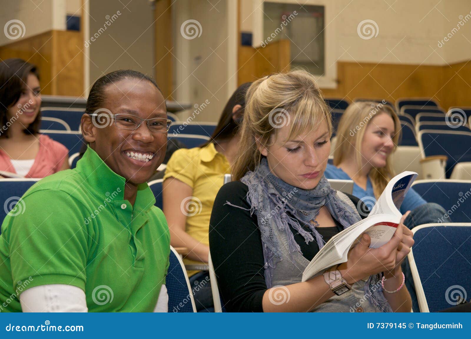 Multicultural Students in Classroom Stock Image - Image of classmates ...