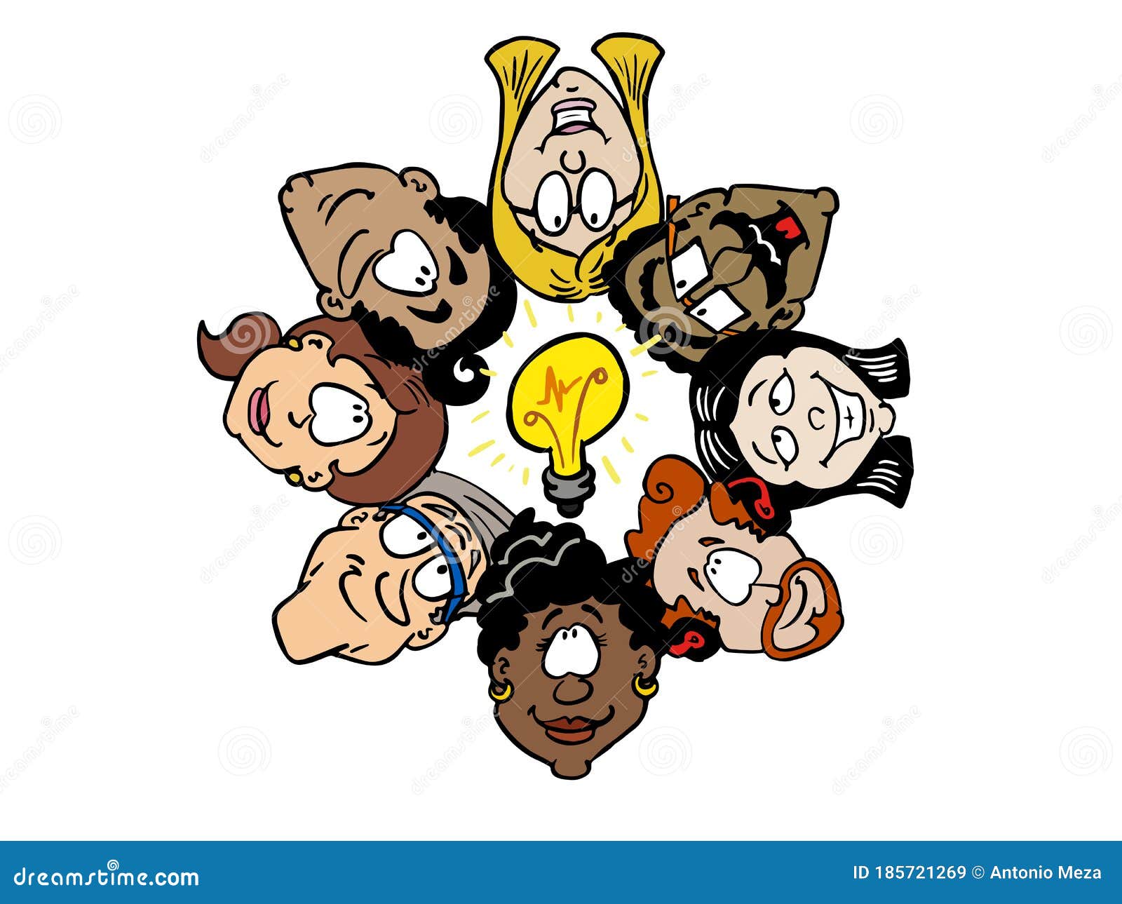 Multicultural Team. Group Of Different People In Casual Clothes ...