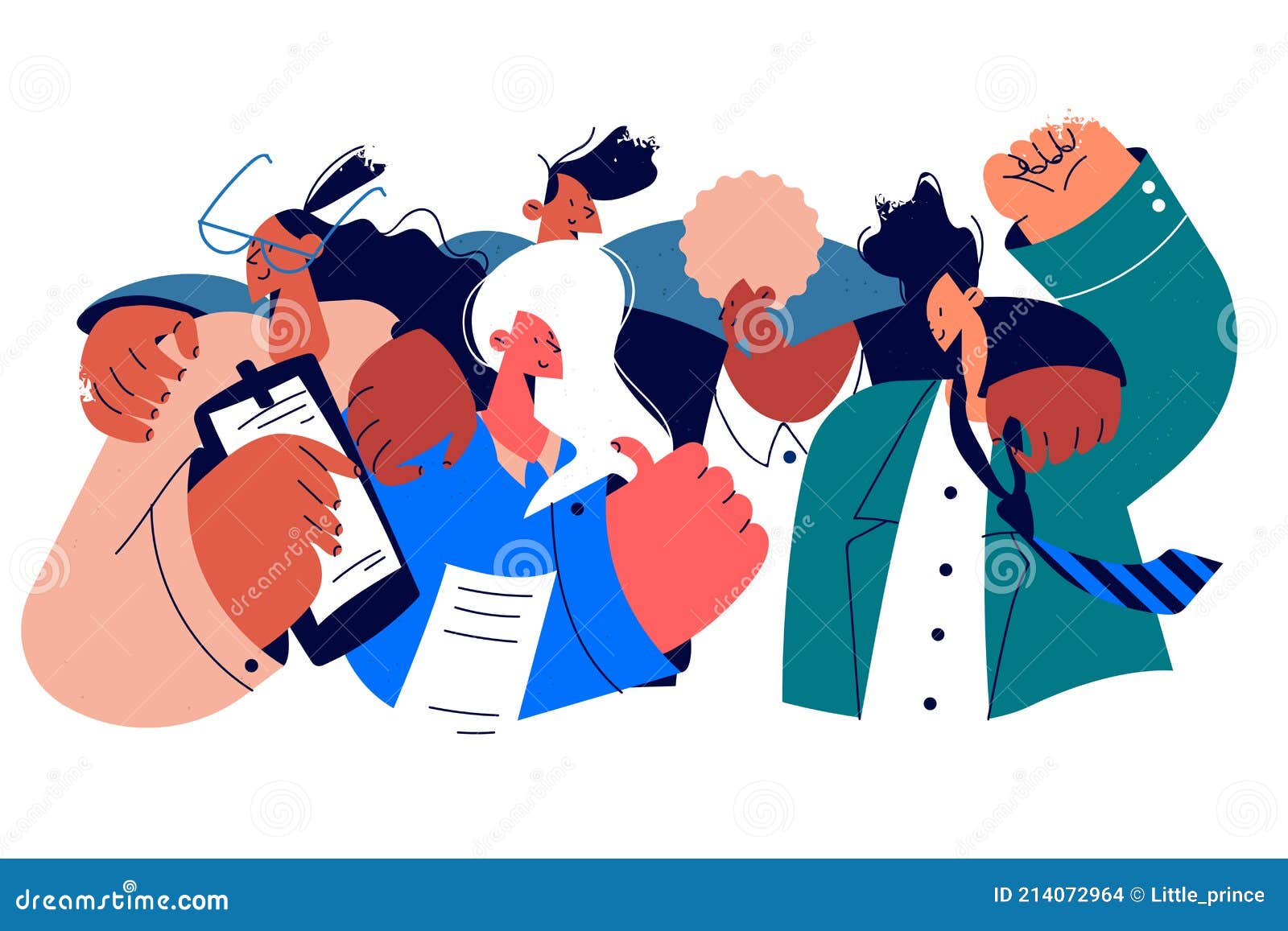Multicultural Team Mixed Ethnic Group Concept Vector Illustration ...