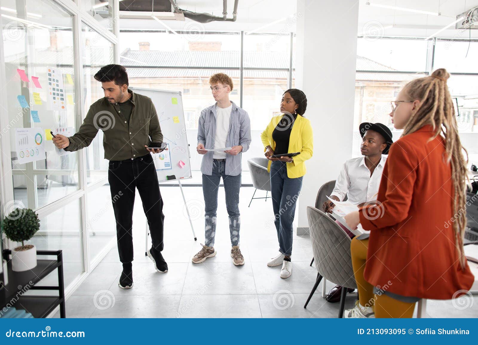 Multicultural Workers Planning and Designing New Project Stock Image ...