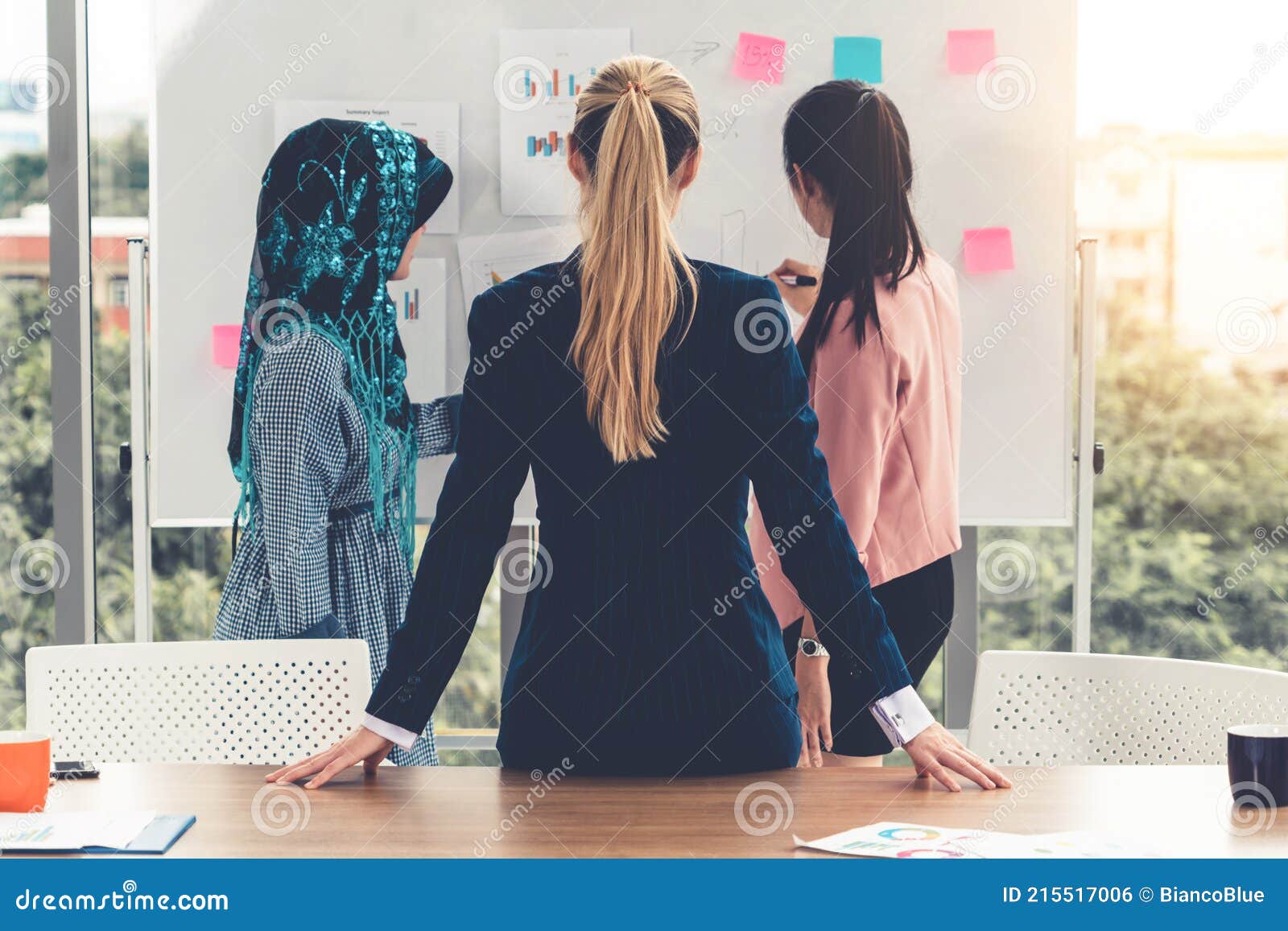 Multicultural Working Group in Teamwork Meeting. Stock Photo - Image of ...