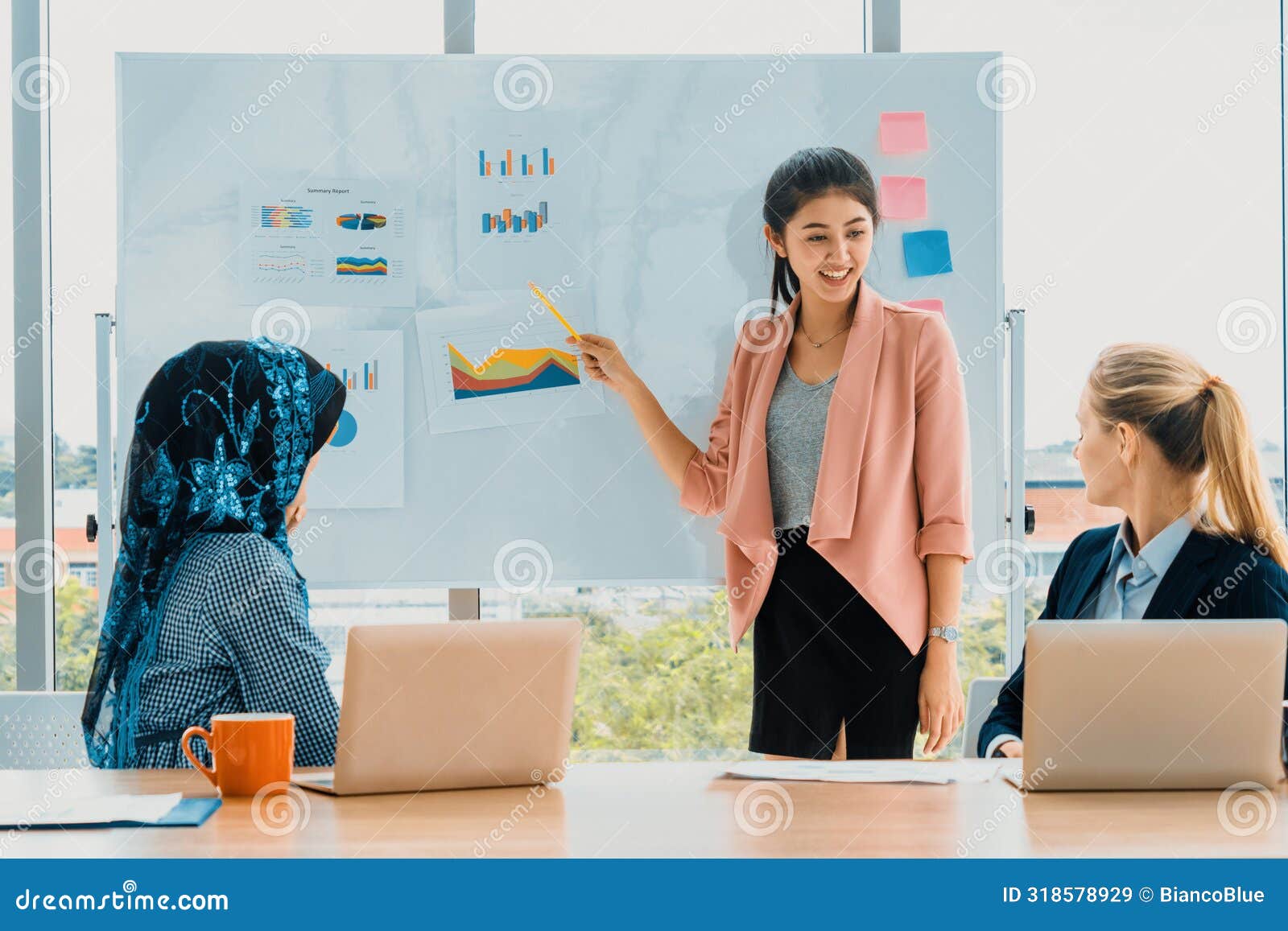 Multicultural Working Group in Teamwork Meeting. Uds Stock Image ...