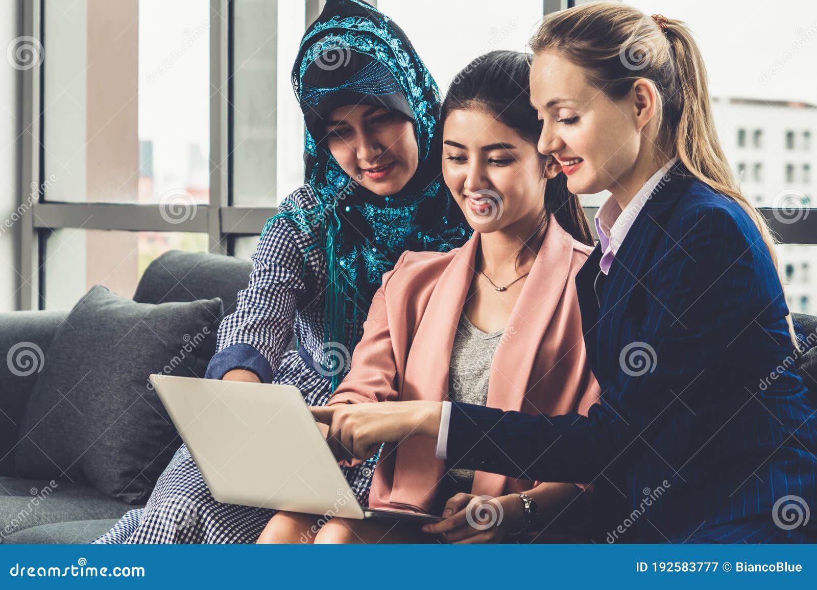 Multicultural Working Group Teamwork. Stock Image - Image of girl ...
