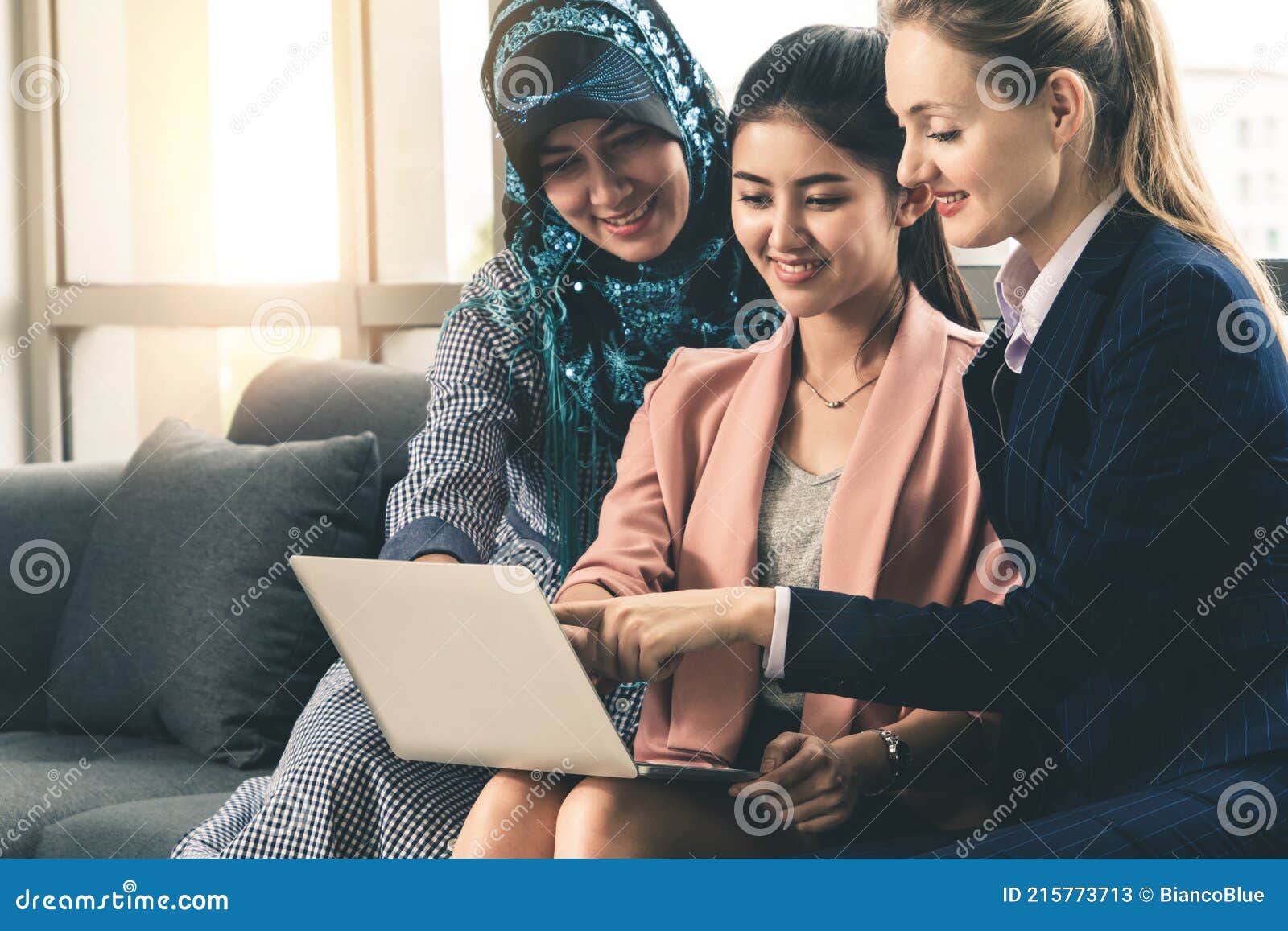 Multicultural Working Group Teamwork. Stock Image - Image of happy ...