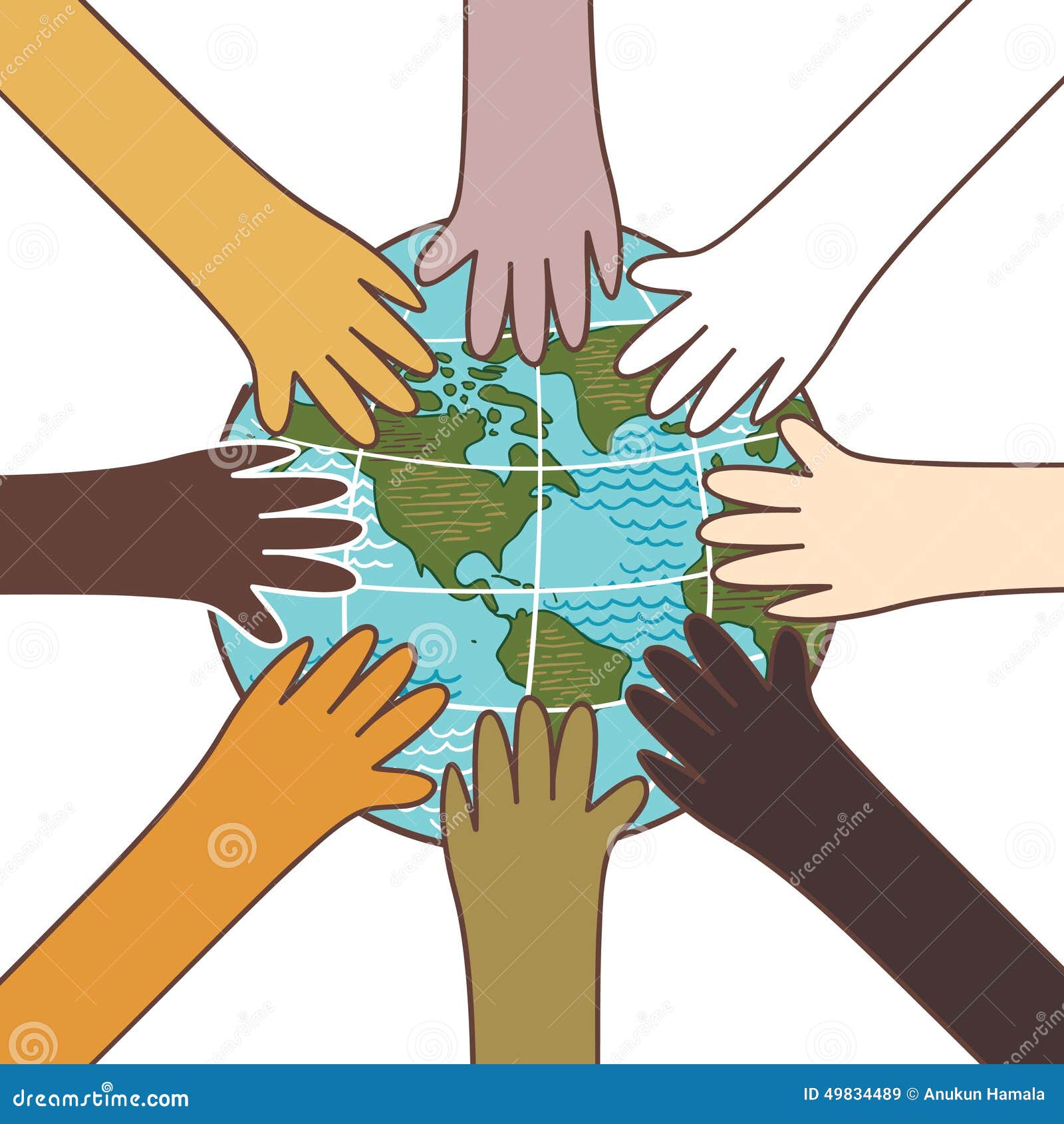 Multiculturalism, Environment Concept Stock Vector - Illustration of ...