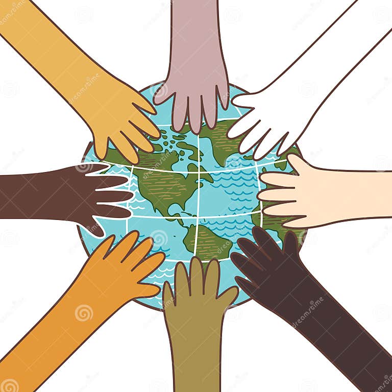 Multiculturalism, Environment Concept Stock Vector - Illustration of ...