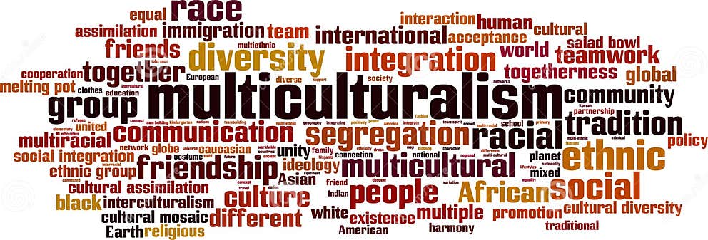 Multiculturalism Word Cloud Stock Vector - Illustration of culture ...