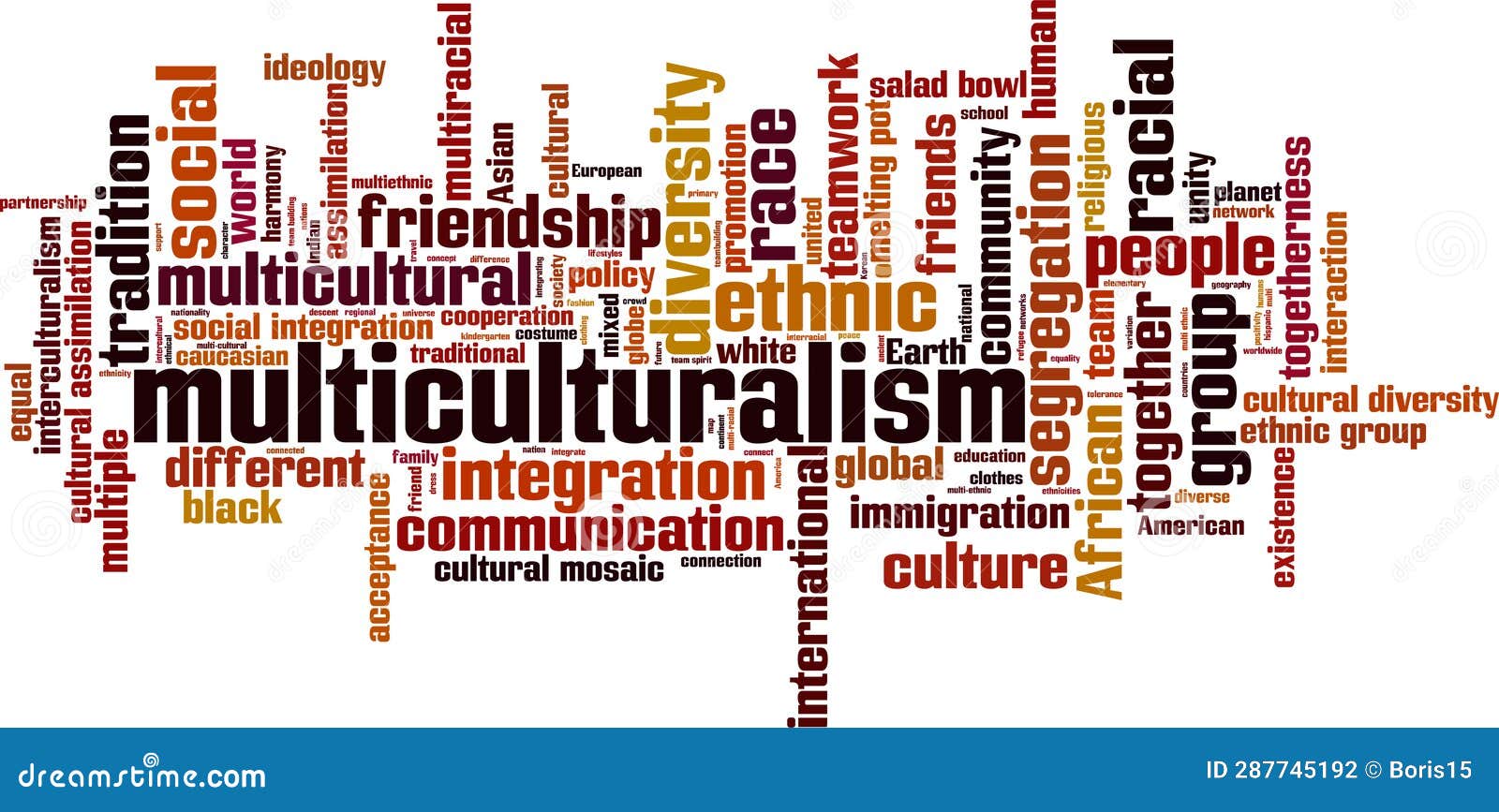 Multiculturalism Word Cloud Stock Vector - Illustration of ethnic ...