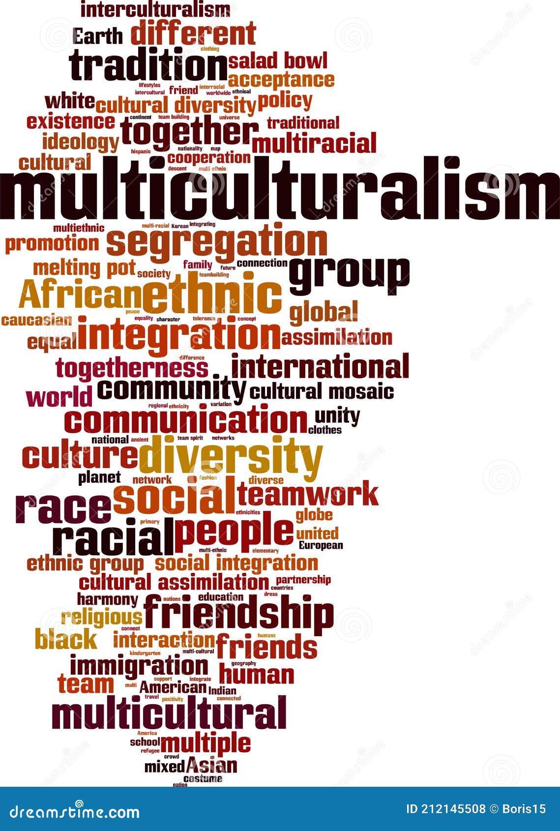 Multiculturalisme Word Cloud Illustration de Vecteur - Illustration du ...