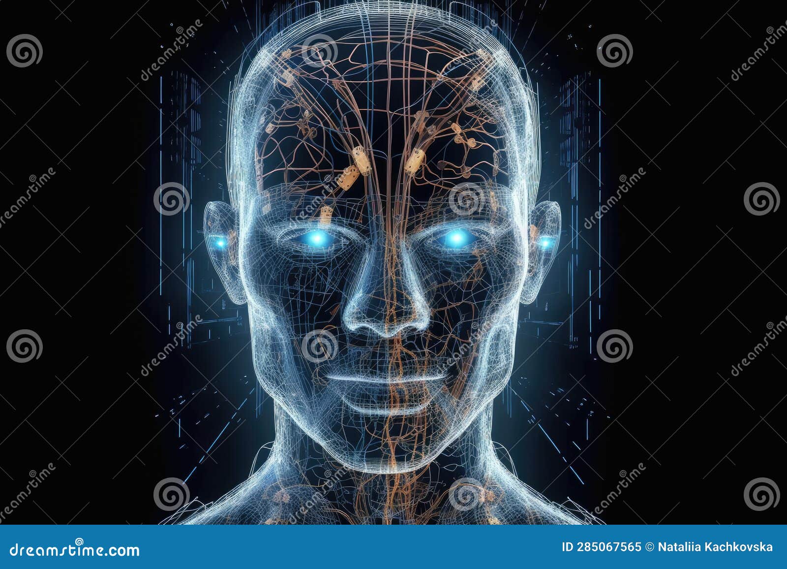 Multidimensional Artificial Intelligence Stock Illustration ...