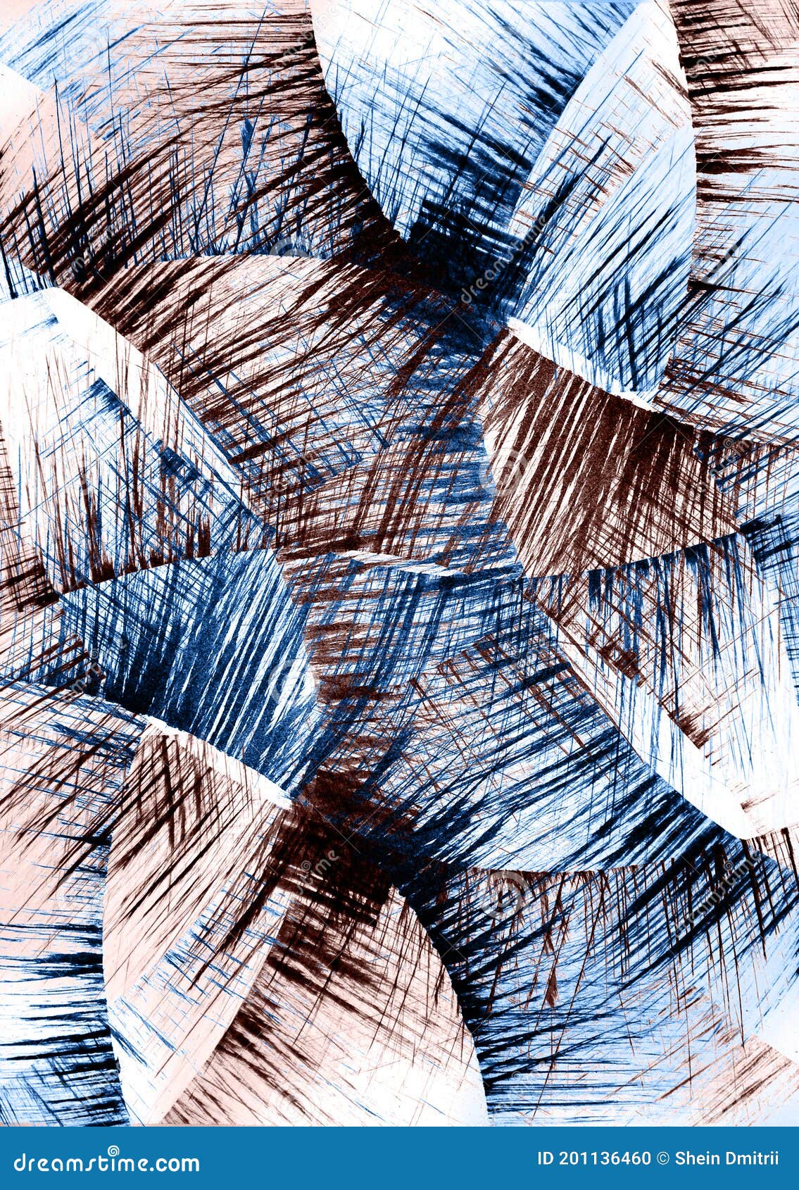 Multidimensional Composition in Abstract Style, Movement of the Wheel ...