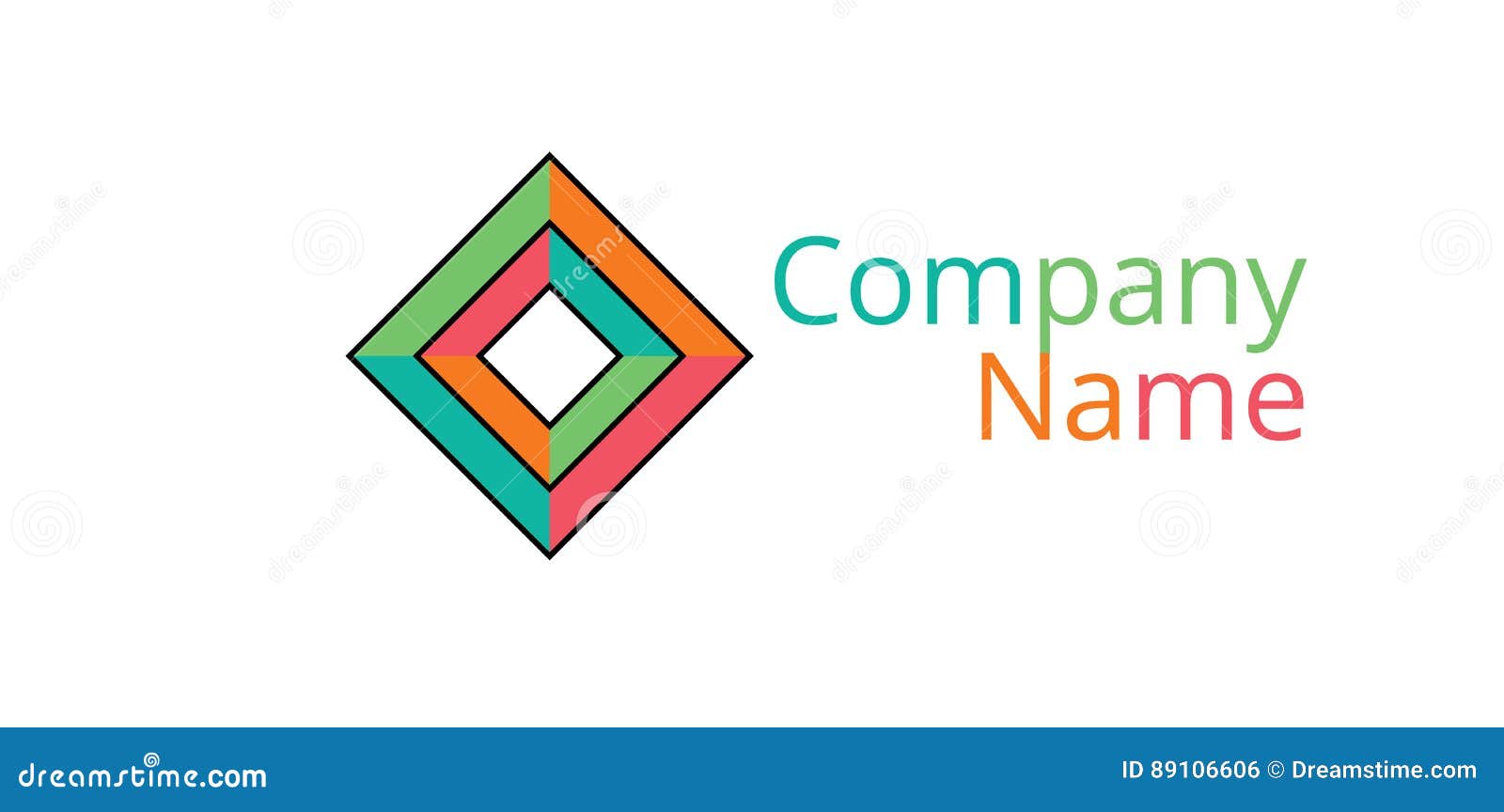 Multidimensional Geometric Logo Stock Vector - Illustration of logom ...