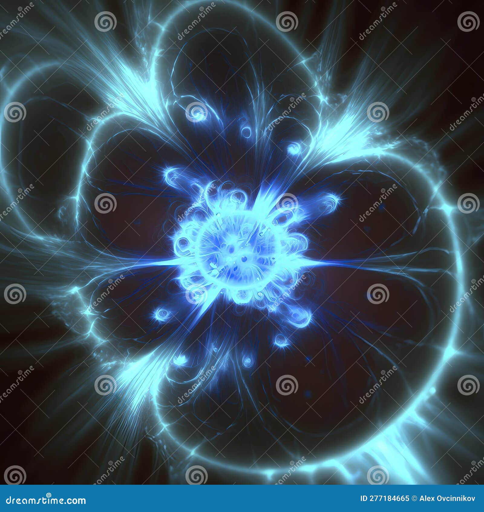 Multidimensional Plasma Force Field in Space. Perfect for Sci-Fi ...
