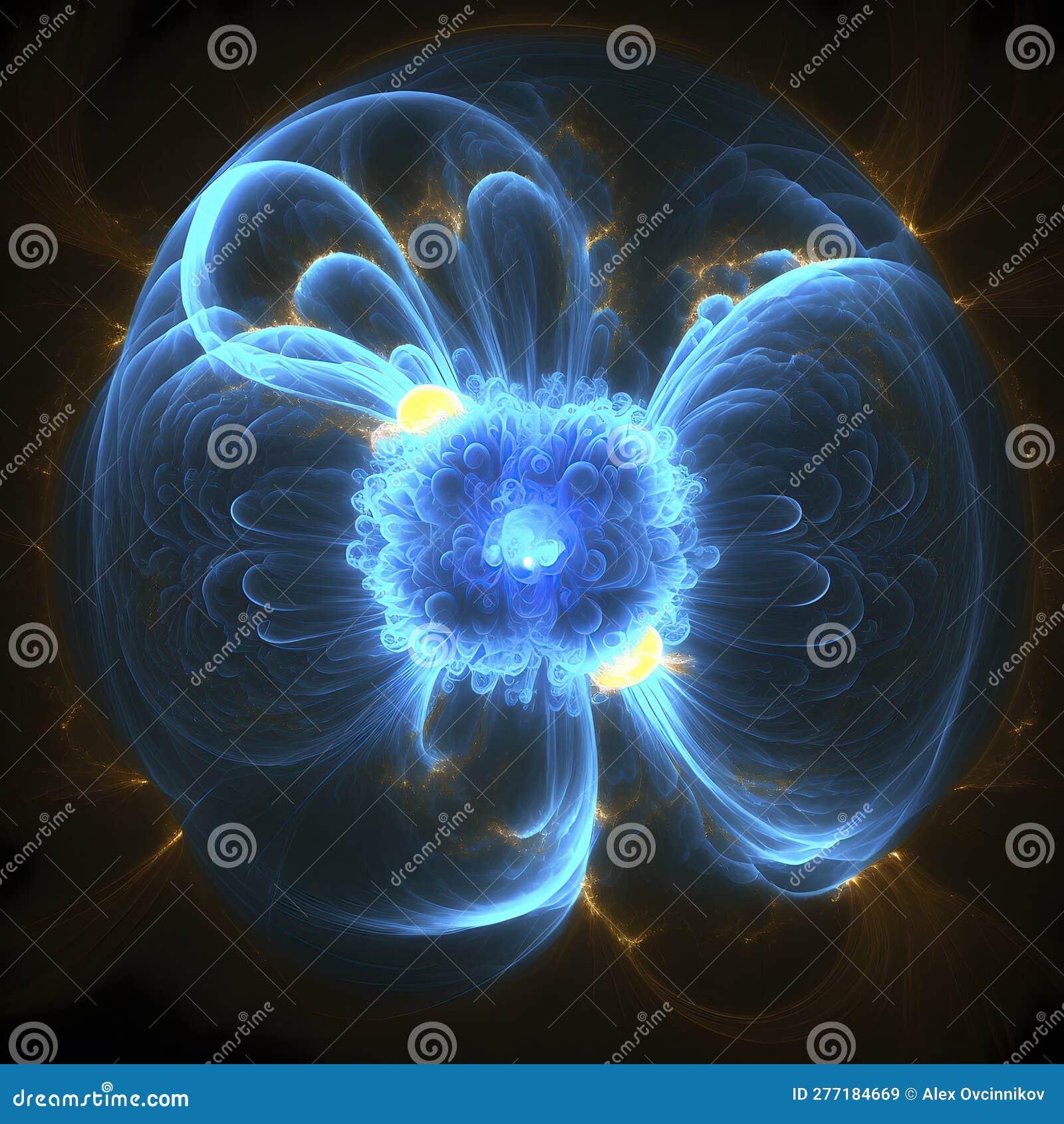 Multidimensional Plasma Force Field in Space. Perfect for Sci-Fi ...