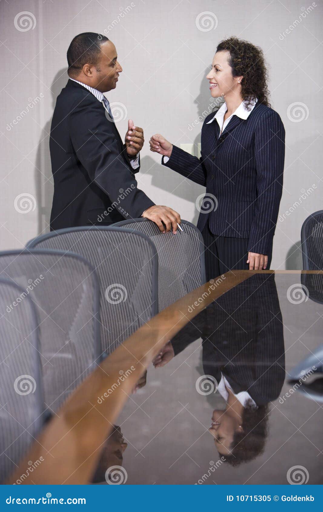 Multiethnic Businesspeople Conversing Stock Image - Image of mature ...