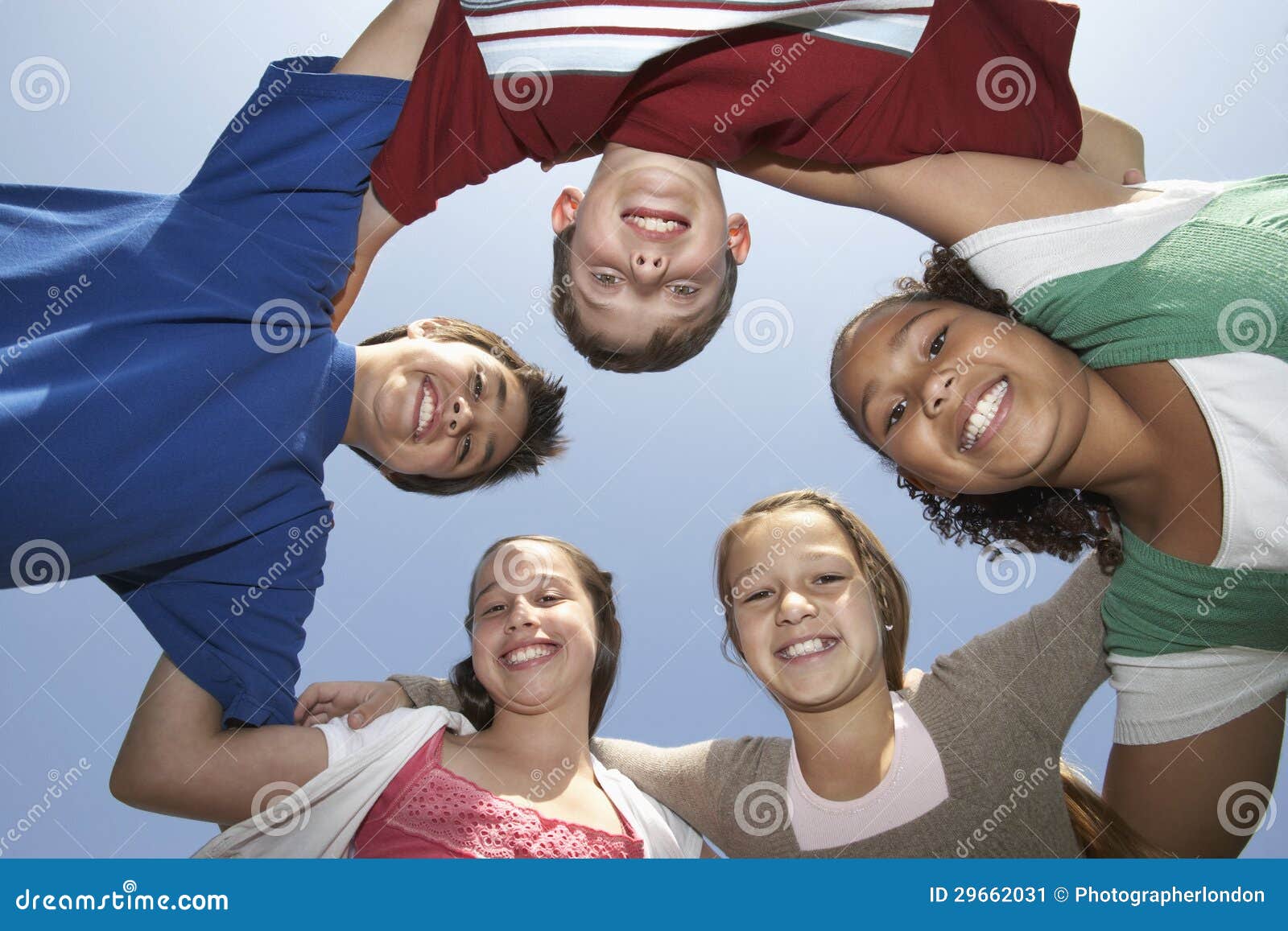 Multiethnic Friends Forming Huddle Stock Image - Image of bonding ...