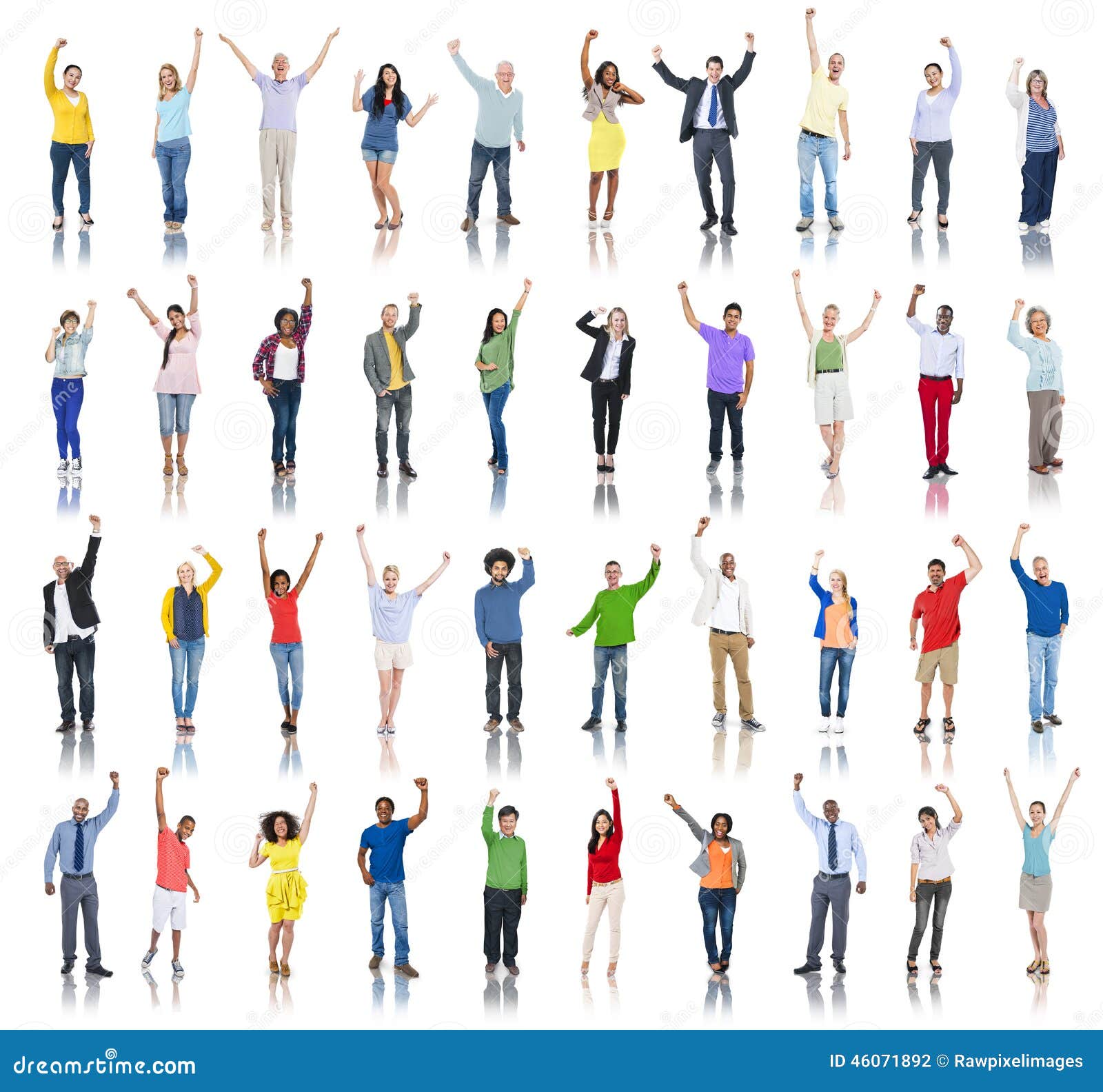 Multiethnic Group of People Arms Raised and Celebration Stock Photo ... Multiethnic Group of People Arms Raised and Celebration Stock Photo ...
