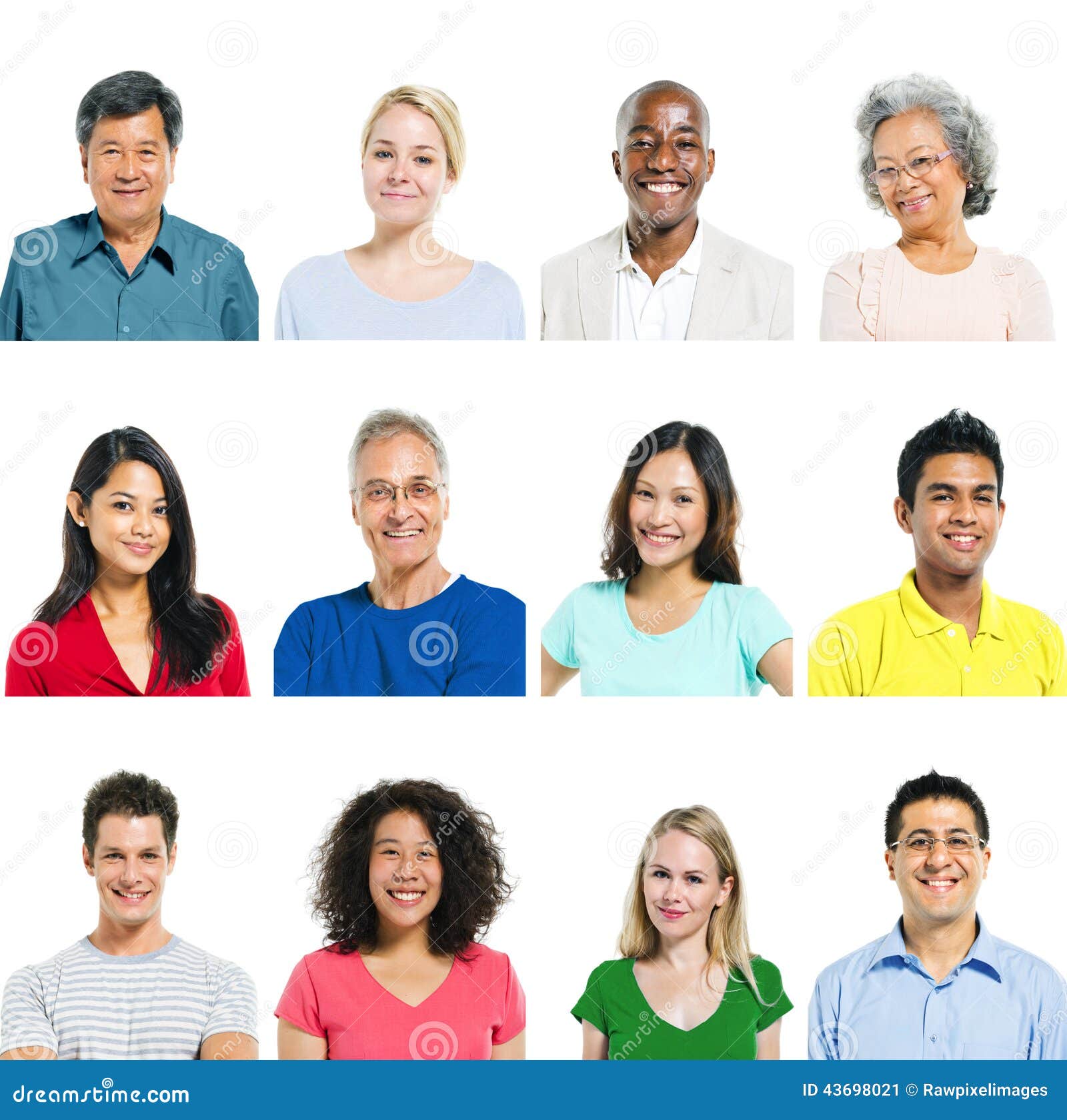 Multiethnic Group of People Expressing Positivity Stock Image - Image ...