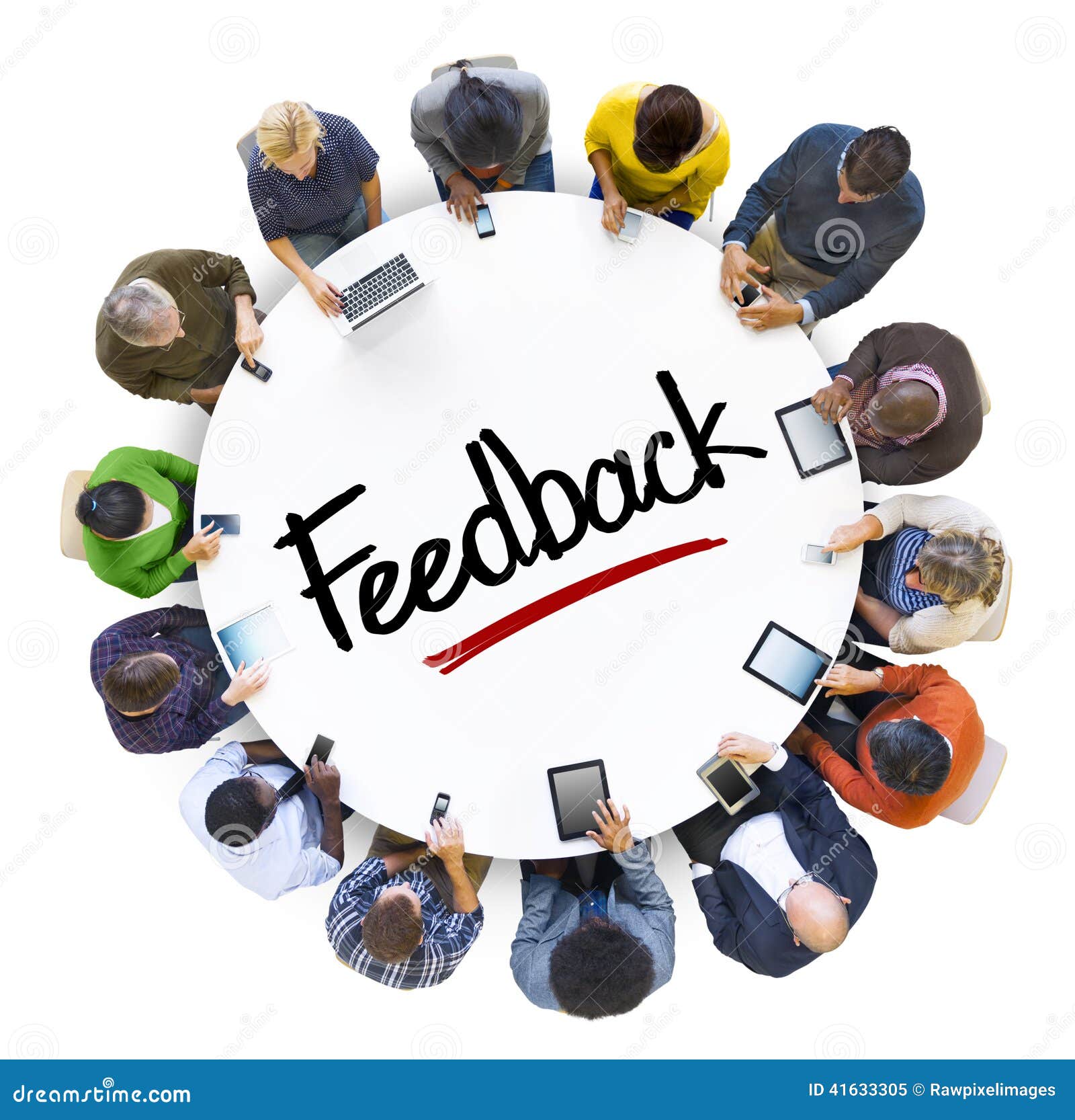 Feedback People Talking Input Survey Focus Group Stock Image ...