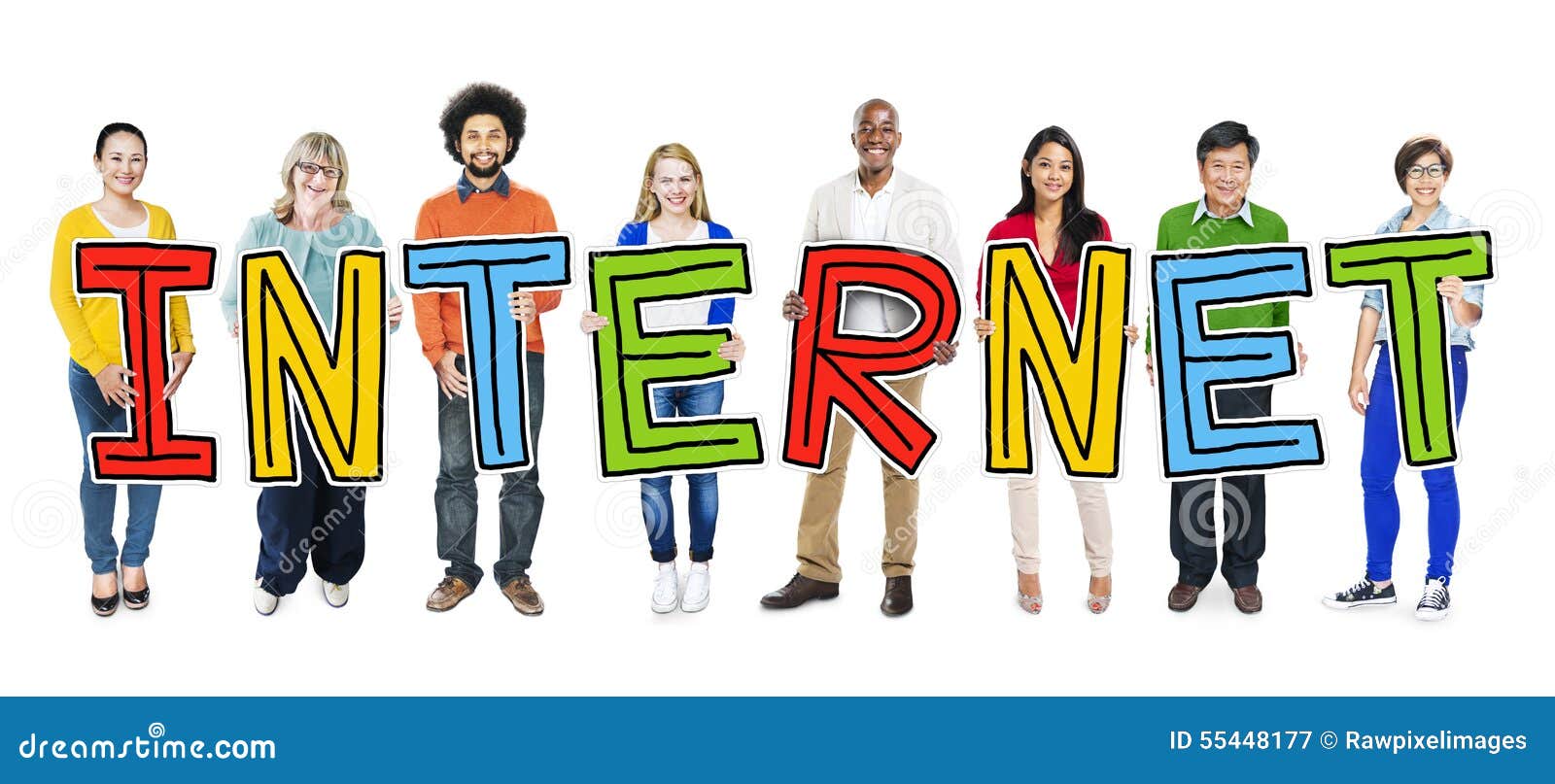 Multiethnic Group of People Holding Letter with Internet Concept Stock ... Multiethnic Group of People Holding Letter with Internet Concept Stock ...